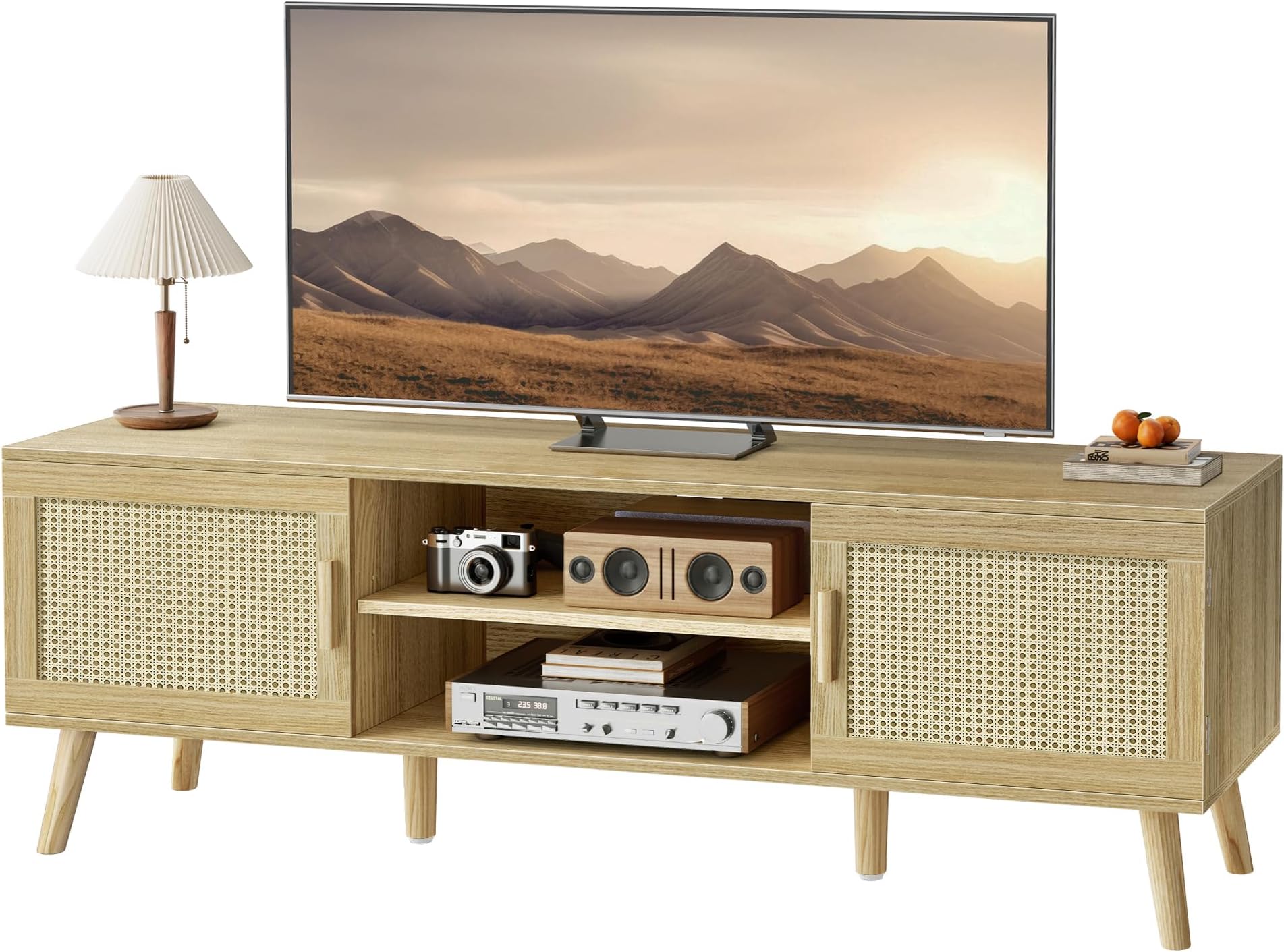 Amazon.com: Manhattan Comfort Liberty Mid Century Modern TV Stand for ...