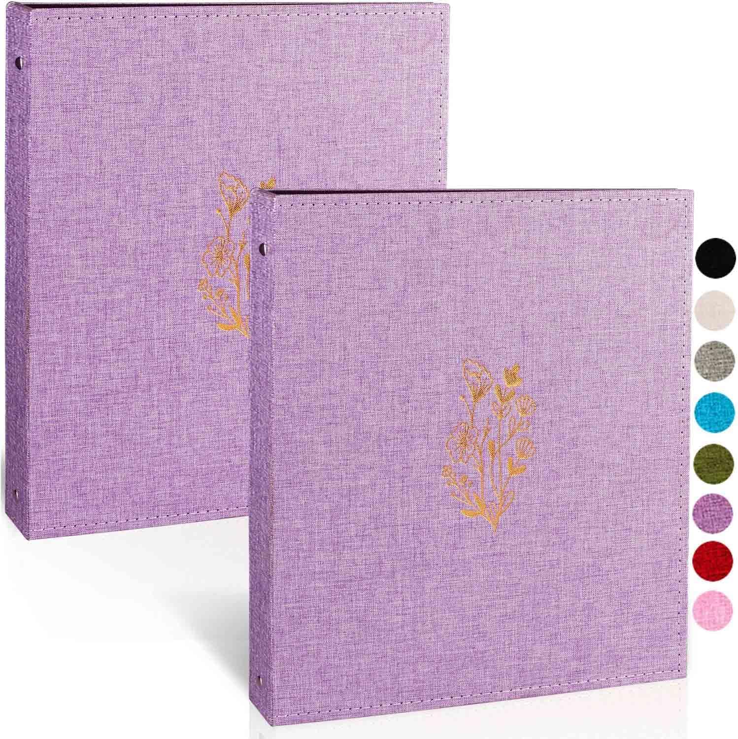 Amazon.com : GPIRAL Preppy Binder Linen 3 Ring - 2 Pack 1 Inch Binders ...