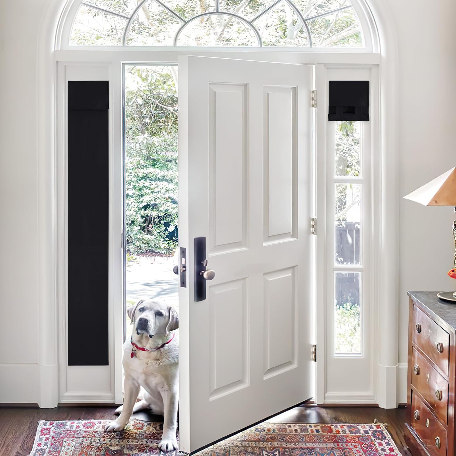 Amazon.com: PONY DANCE French Door Curtains for Kitchen, Privacy ...