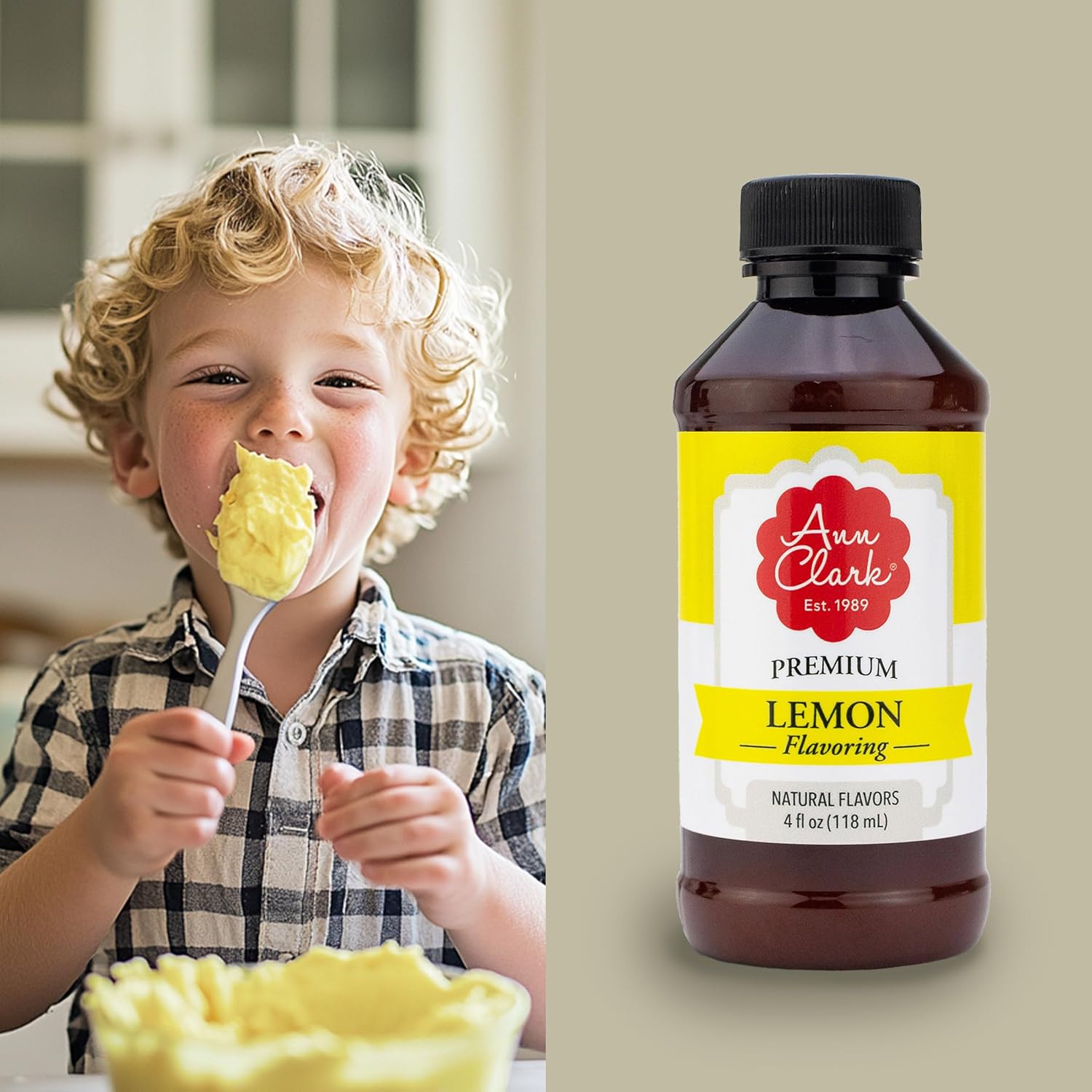 Amazon.com: Ann Clark Premium Lemon Emulsion, Natural Lemon Flavoring ...