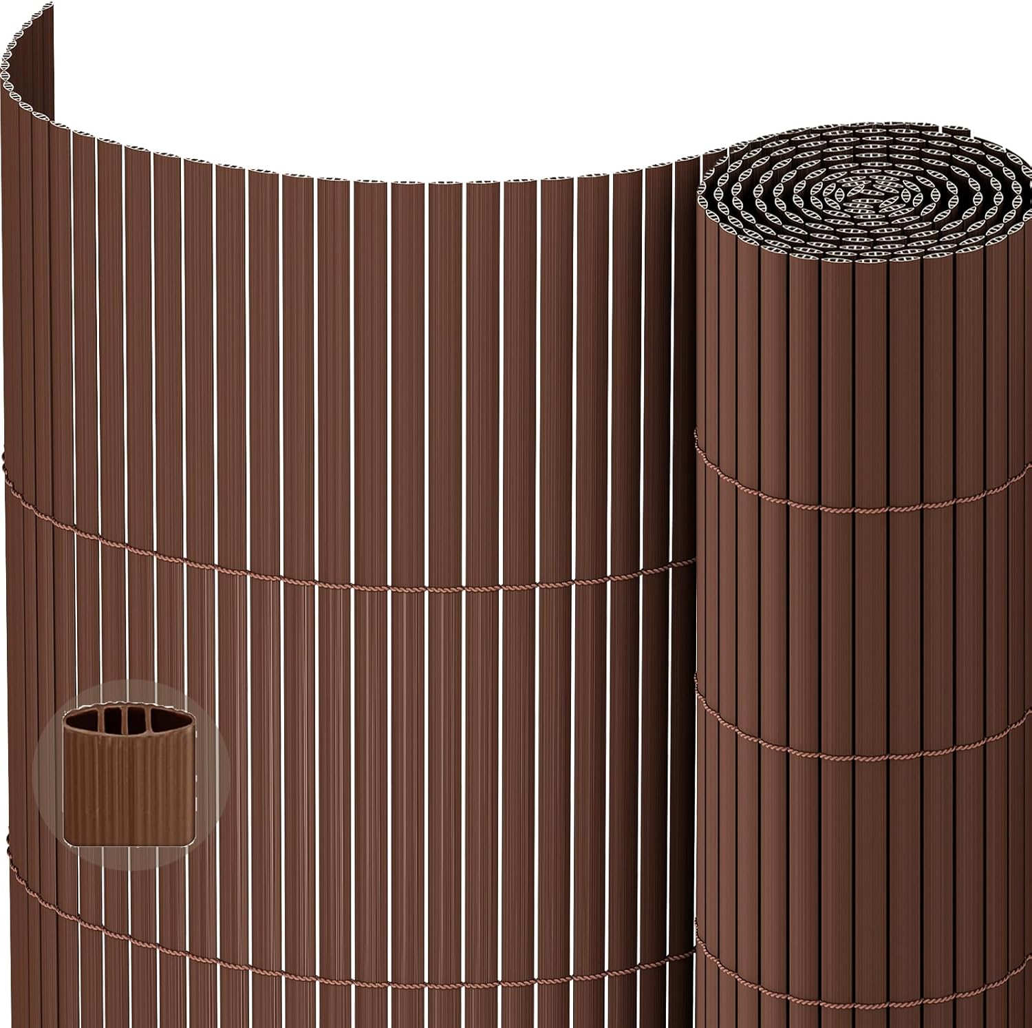 Warmiehomy PVC Privacy Fence Screening 1.5m High x 5m Wide for Garden ...