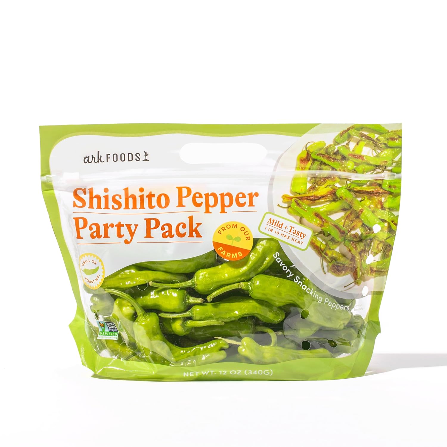 Amazon.com: Ark Foods Shishito Peppers Party Pack, 12 OZ : Grocery ...