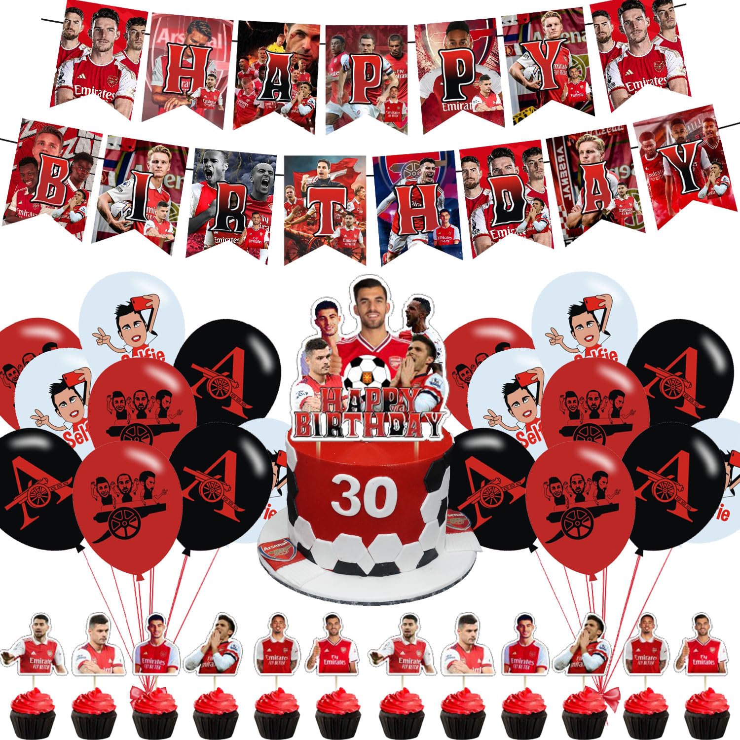 Buy 𝓐𝓻𝓼𝓮𝓷𝓪𝓵 𝓕𝓒 Birthday Party Decorations,𝓐𝓻𝓼𝓮𝓷𝓪𝓵 𝓕𝓒 Party Supply Set ...