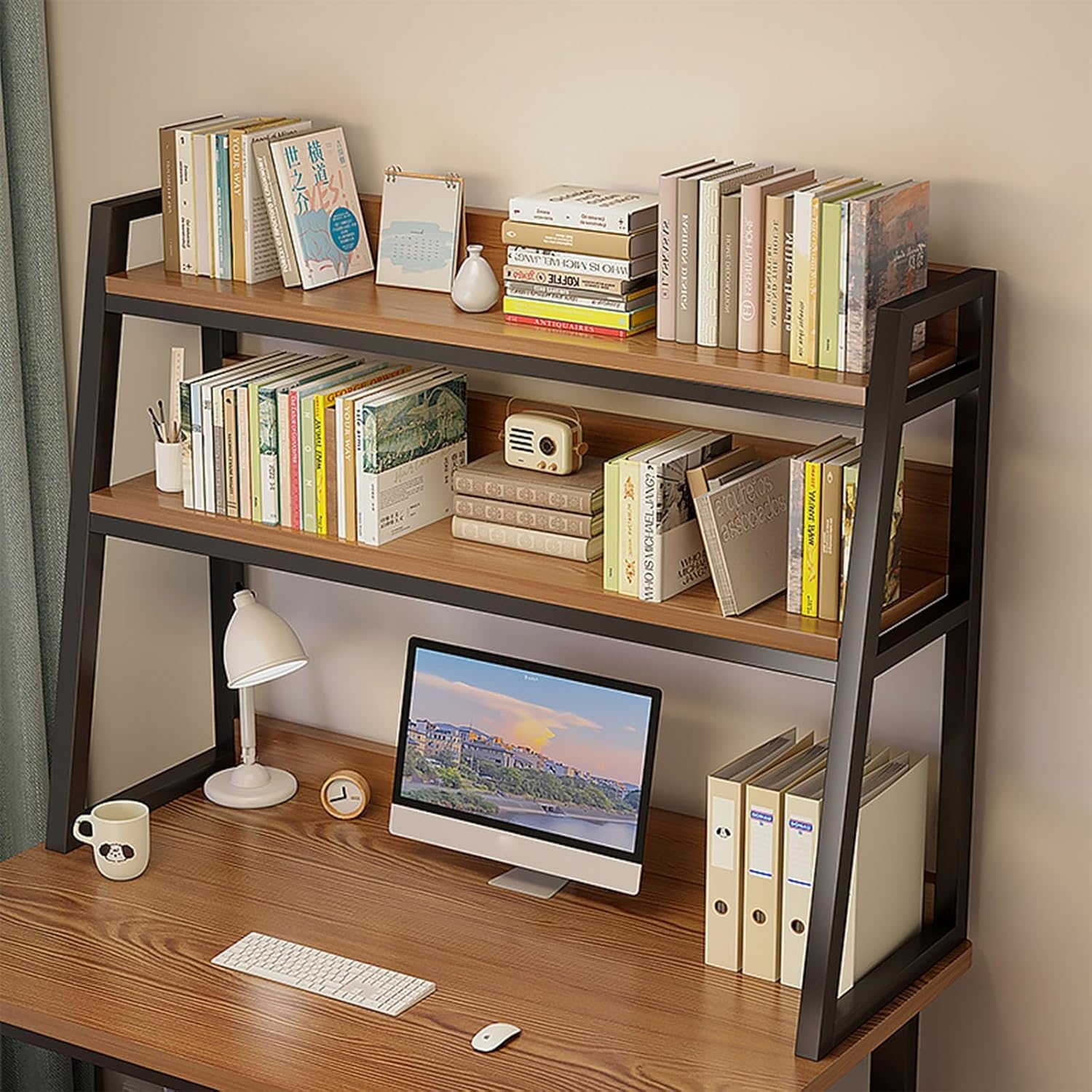 SOLKIN Étagère de Bureau en Fer, Support D'affichage Polyvalent à Poser ...