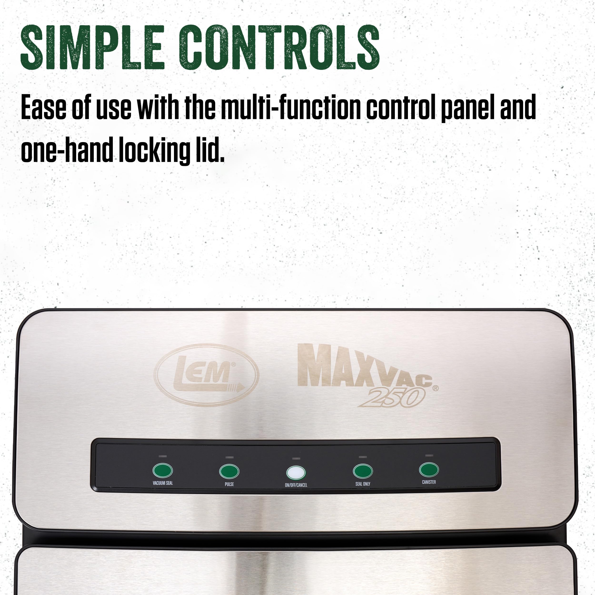 Snapklik.com : LEM Products MaxVac 250 Stainless Steel Vacuum Sealer