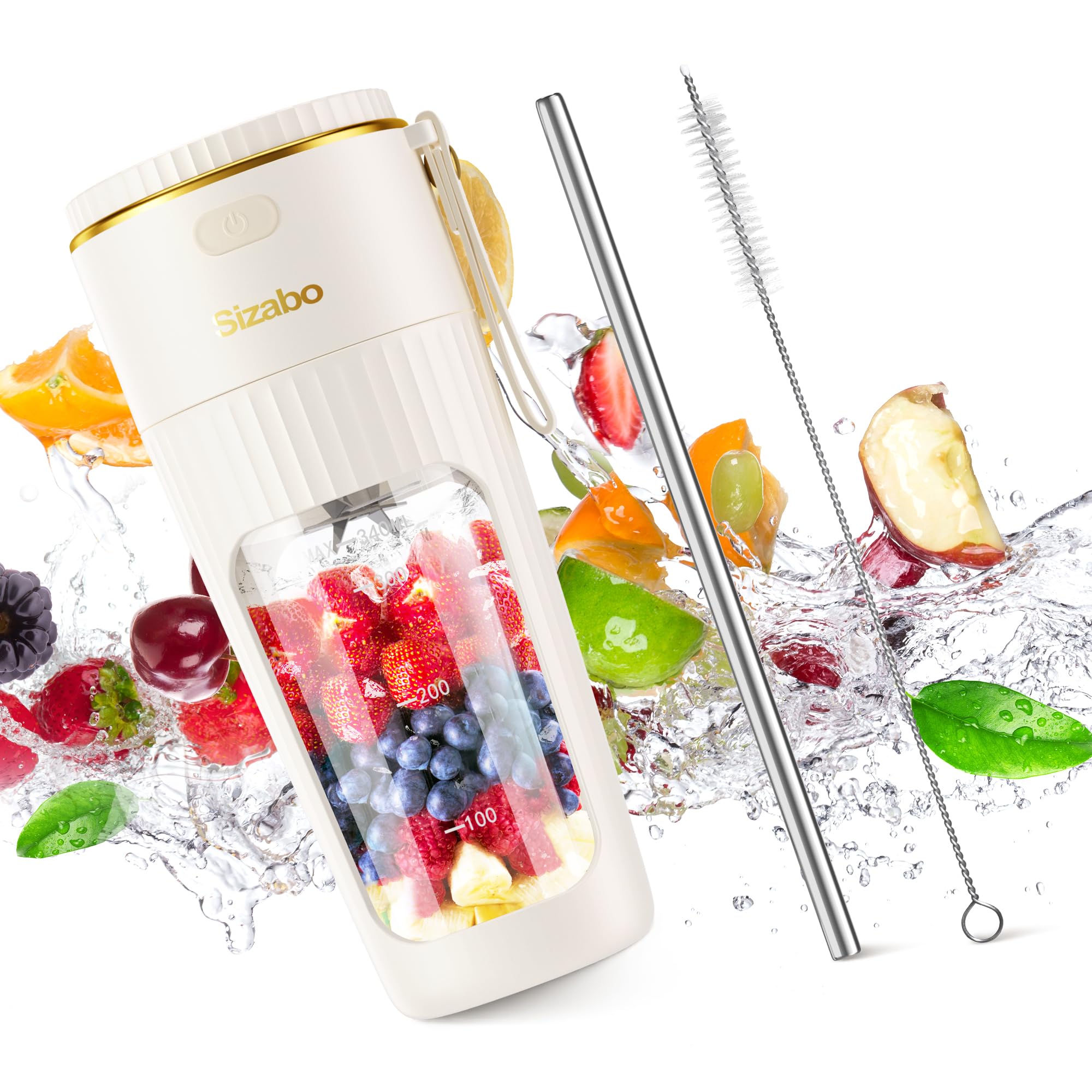 Amazon.com: Sizabo Portable Blender,Travel Personal Size Blender for ...