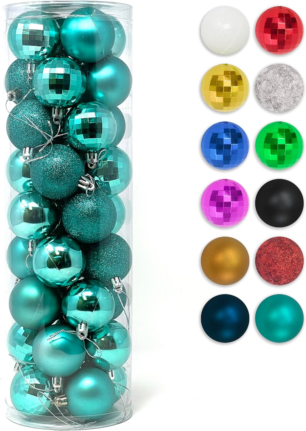 Amazon.com: Allgala Christmas Balls 36 PK 2 Inch (5CM) Pre-Strung ...