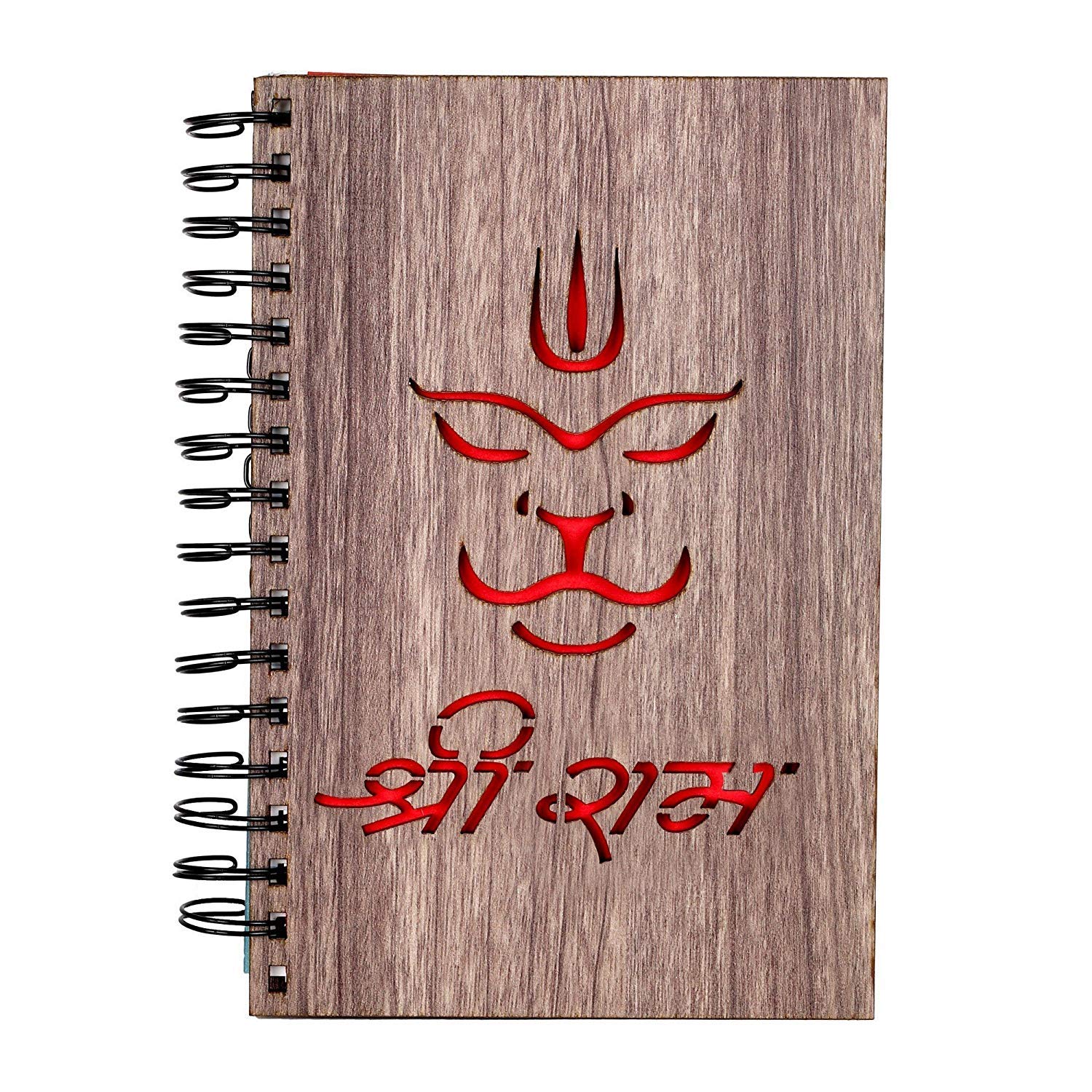 Great Indian Hub Hanuman Wooden Note Book/Journal (Brown Colour) Home ...