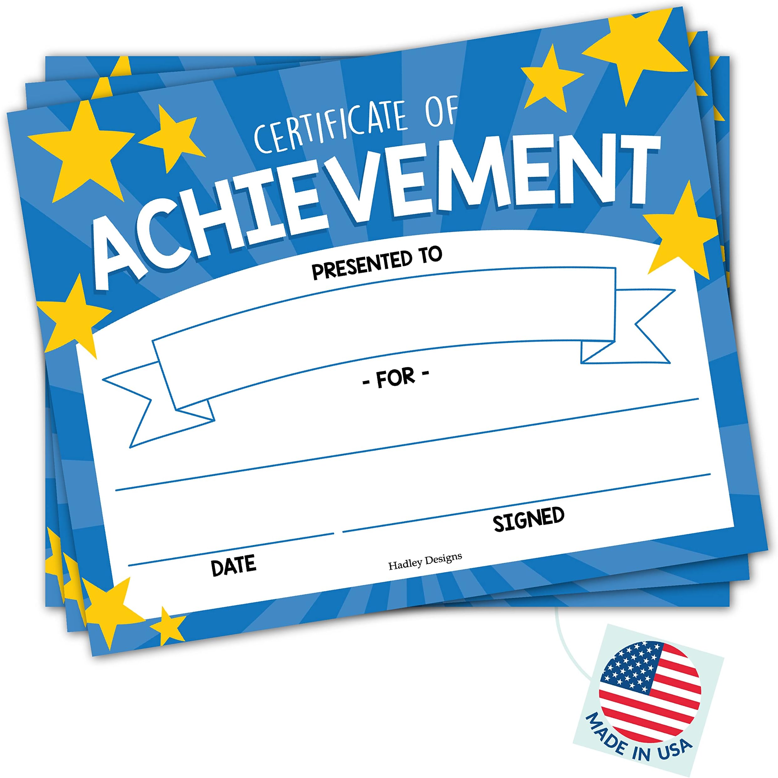 Amazon.com : 25 Colorful Preschool Diploma Kindergarten Certificates ...