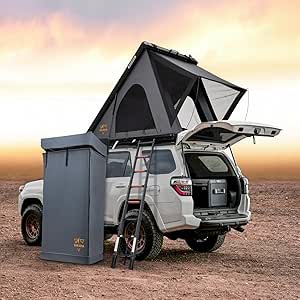Amazon.com: SanHima Rooftop Tent Hard Shell w/Awning Shower Tent ...