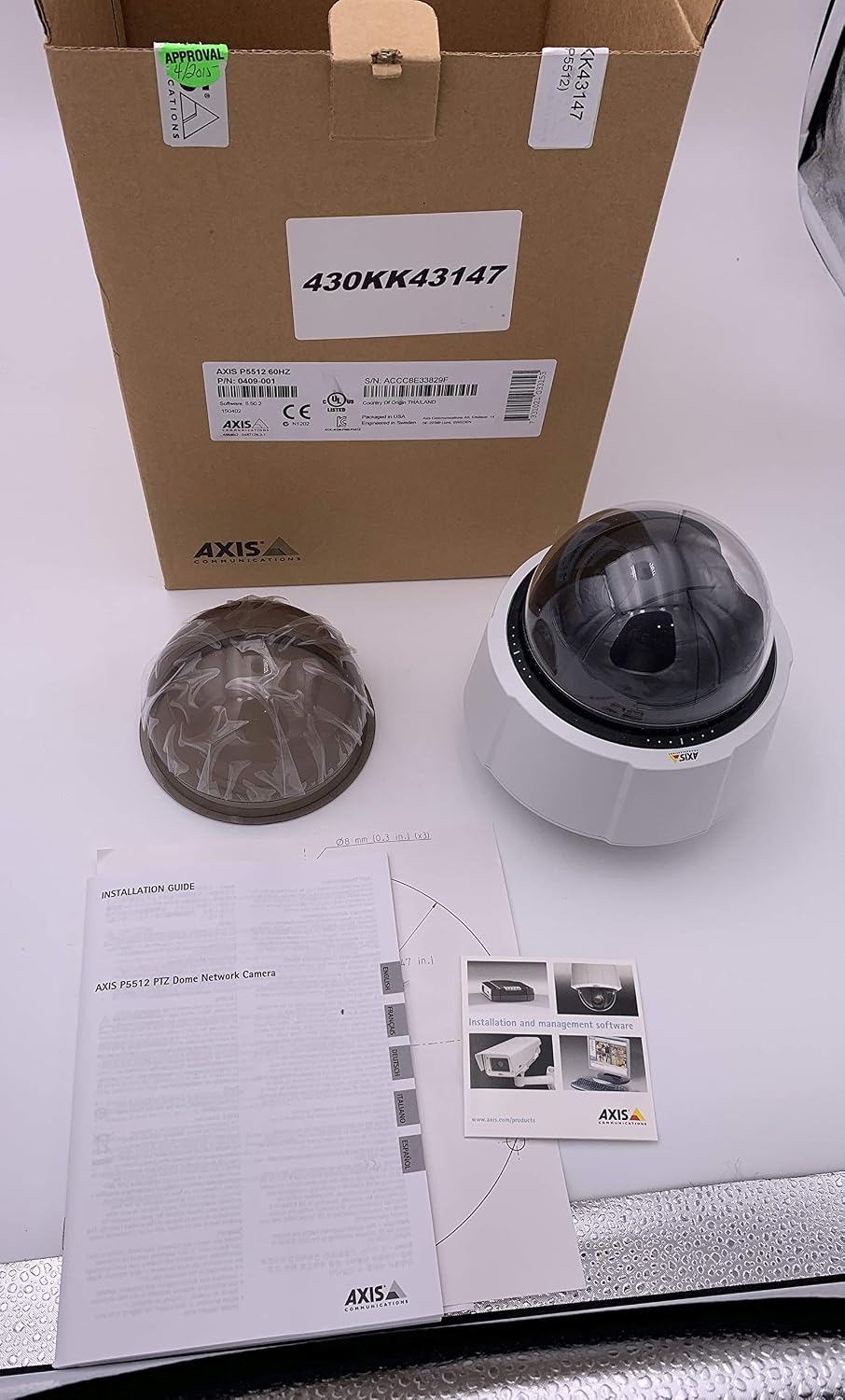 Amazon.com : Axis Communications AXIS P5512 PTZ DOME NETWORK CAMERA ...
