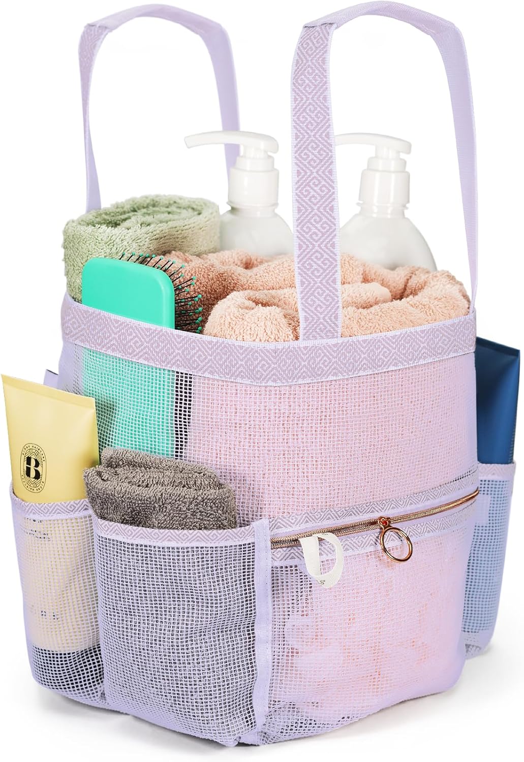 Amazon.com: DV Lifestyle Mesh Shower Caddy Dorm, 7 Pockets & 1 with ...