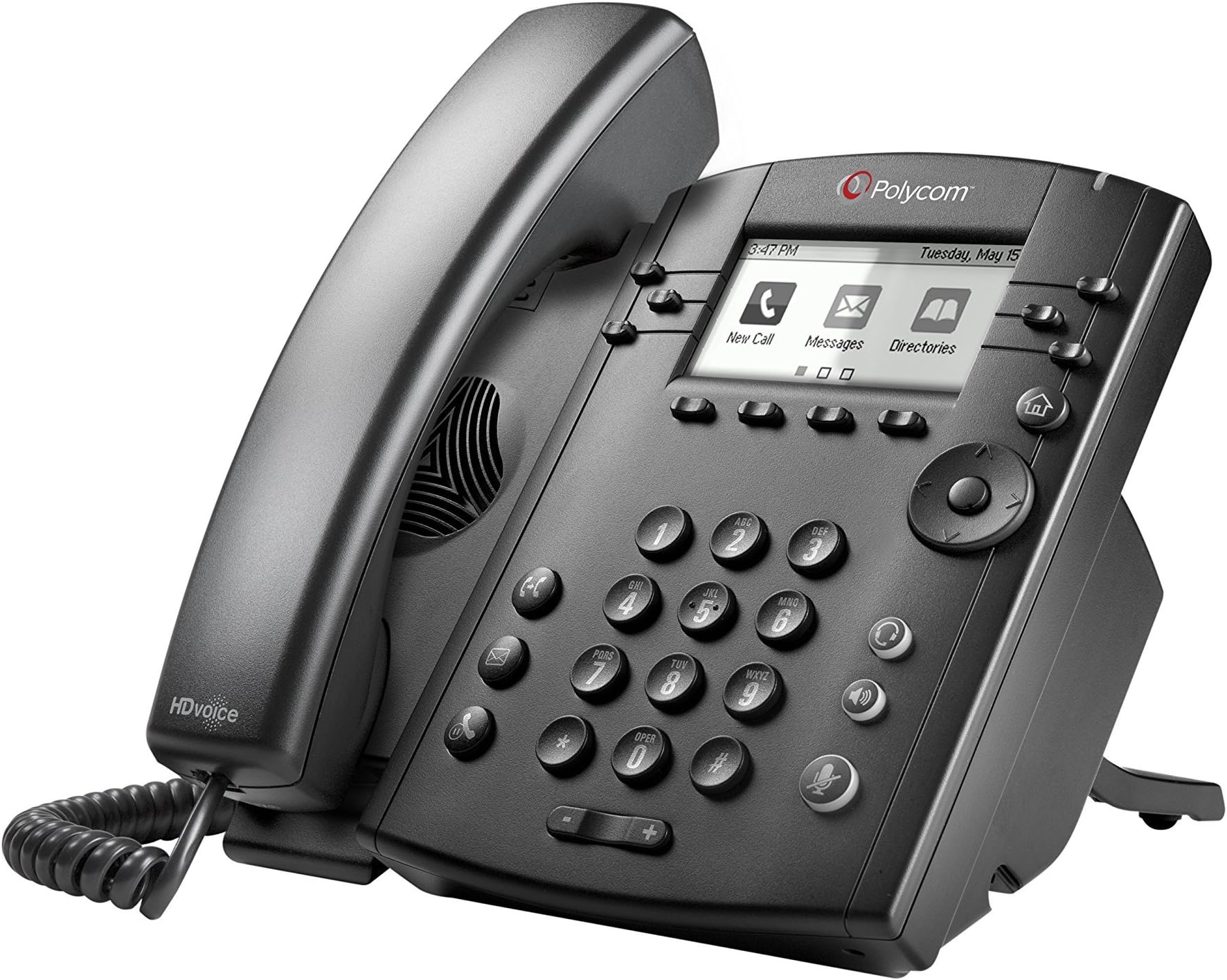 Amazon.com : Polycom VVX 201 2-Line PoE Business Media Phone (2200 ...