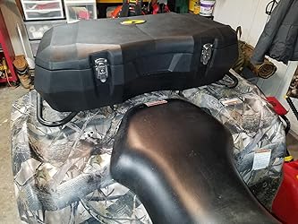 Amazon.com: Black Boar ATV Rear Storage Box & Lounger - ATV Rear Seat w ...