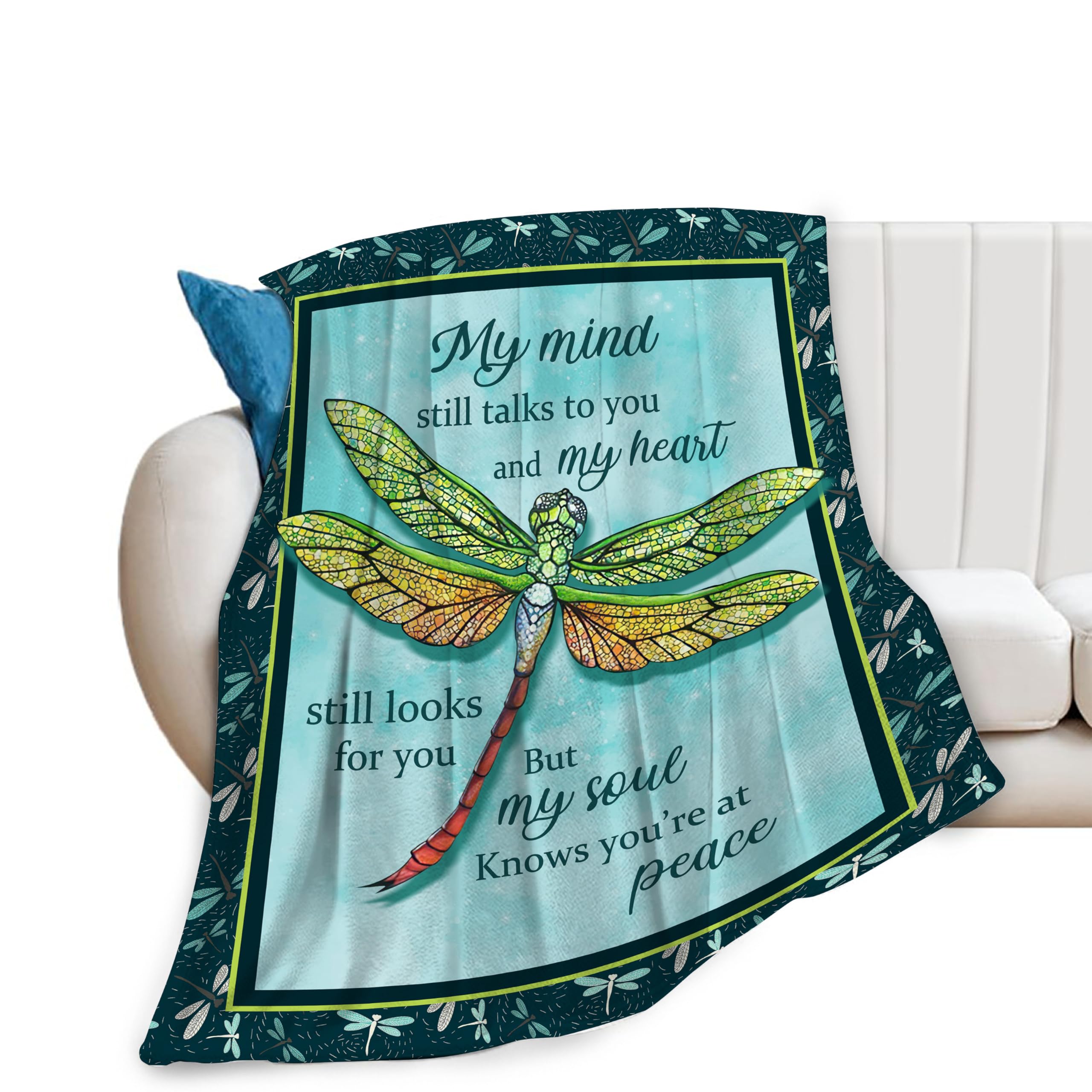 Amazon.com: Dragonfly Throw Blanket Dragonfly Lover Gifts for Women ...