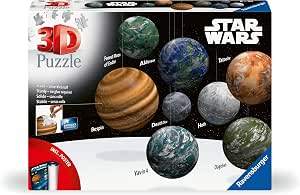 Amazon.com: Ravensburger - 3D Puzzle Kids Planets Galaxy Star Wars | 3D ...