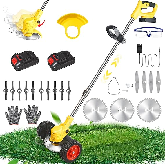 Amazon.com : String Trimmer Cordless: Electric Weed Wacker Cordless ...