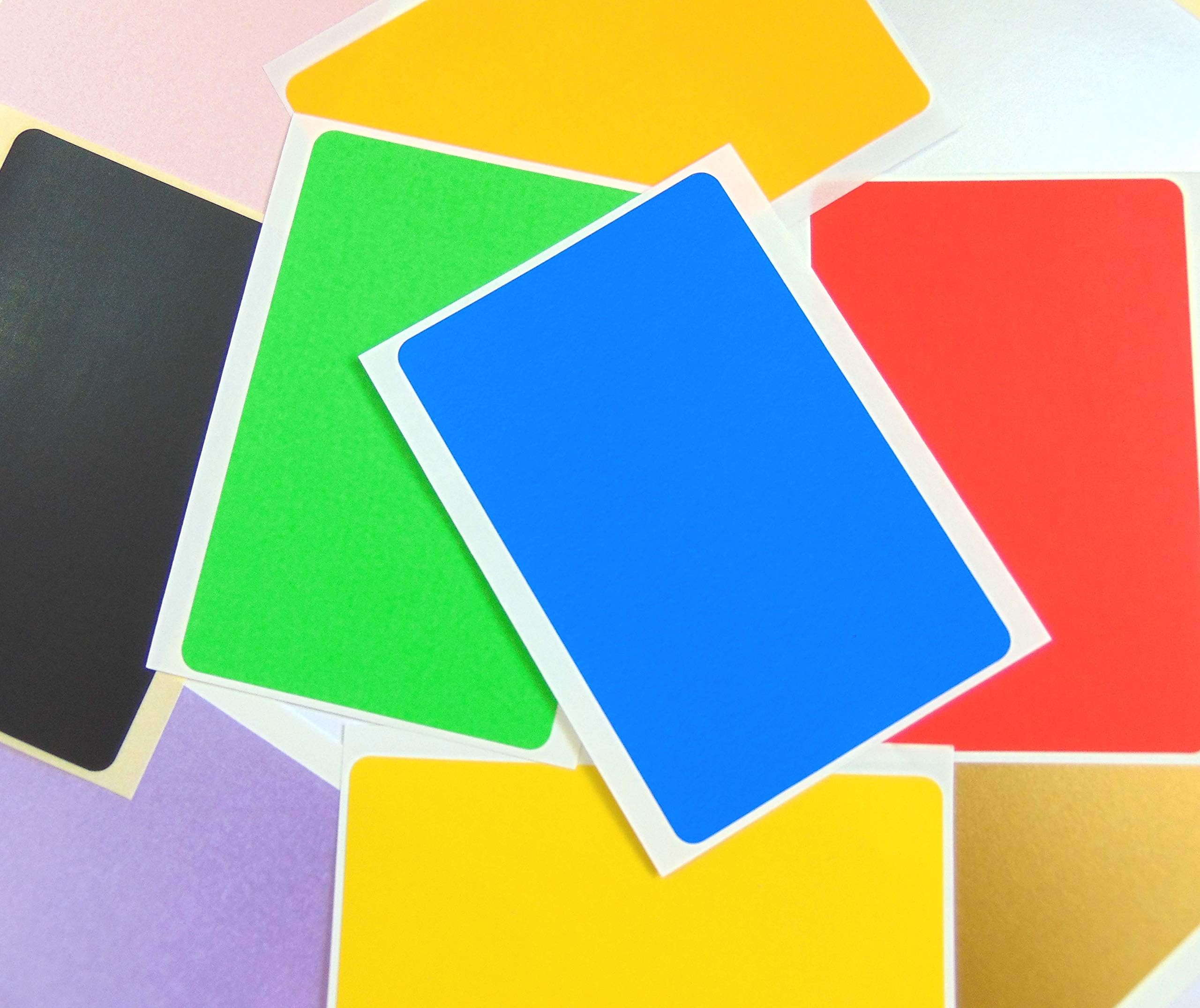 YIKIADA Red Rectangular Sticky Sticker 3 x 2 Inch Colour Coded Write on ...