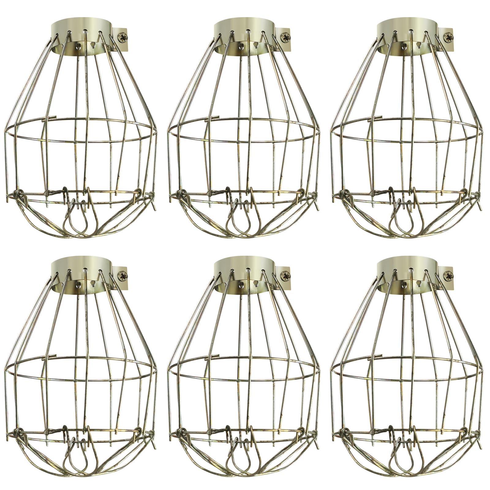 Metal Lamp Bulb Guard, 6pcs, Industrial Grade Adjustable, Lamp Holder ...