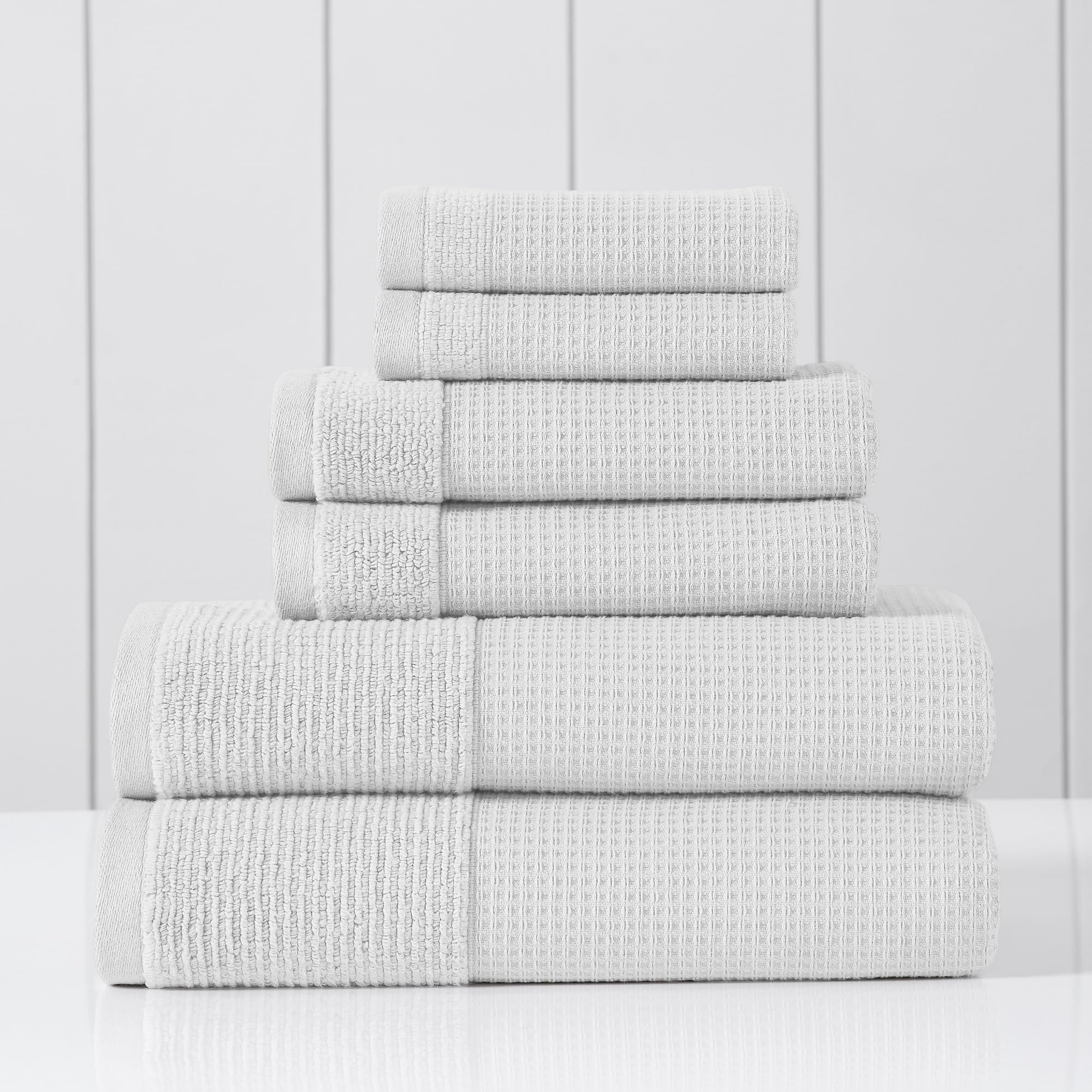 Amazon.com: Modern Threads Waffle-Rib 6-Piece Towel Set – Premium ...