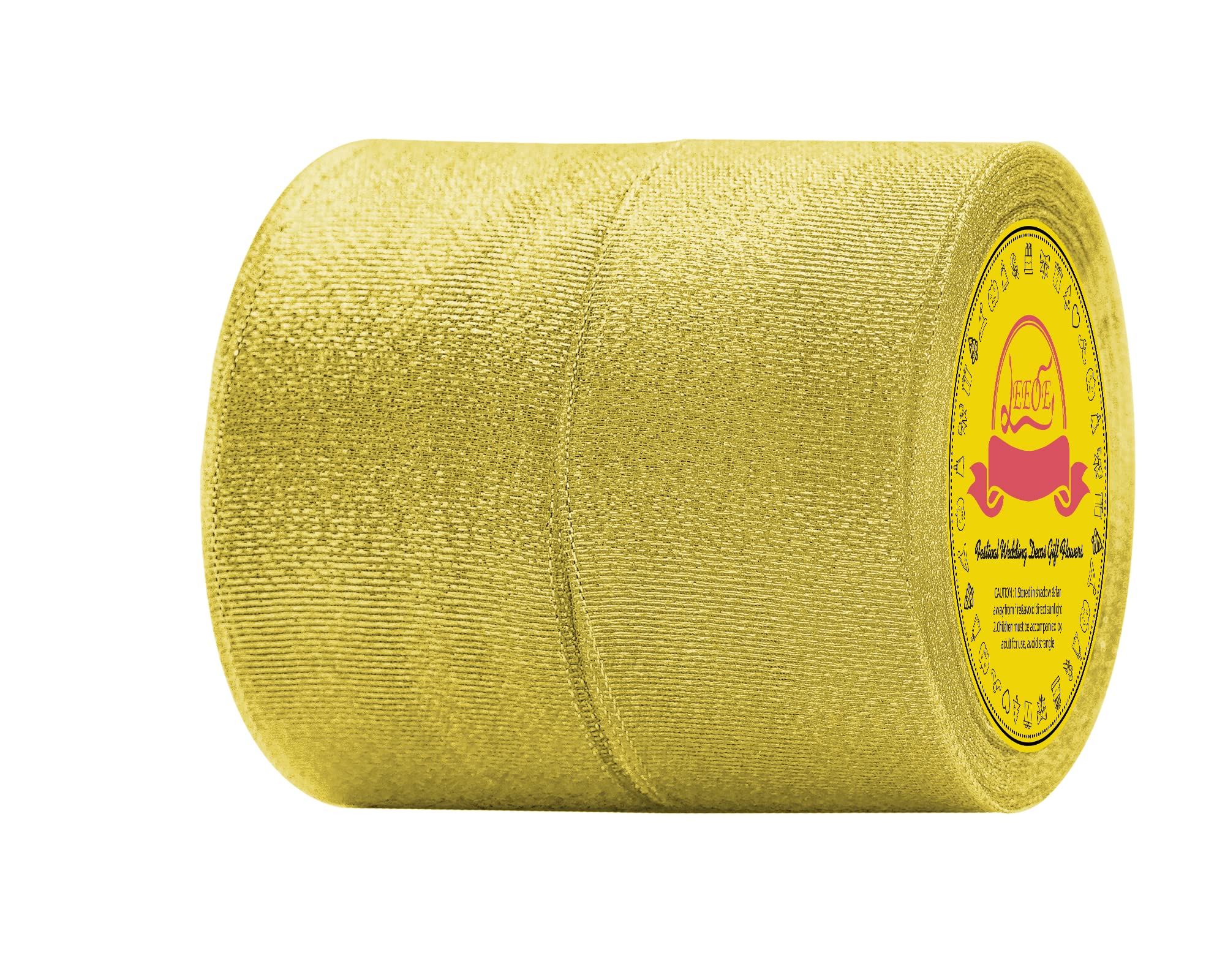 Snapklik.com : Gold Glitter Ribbon 2 Inch Wide Metallic Gold Ribbon For ...