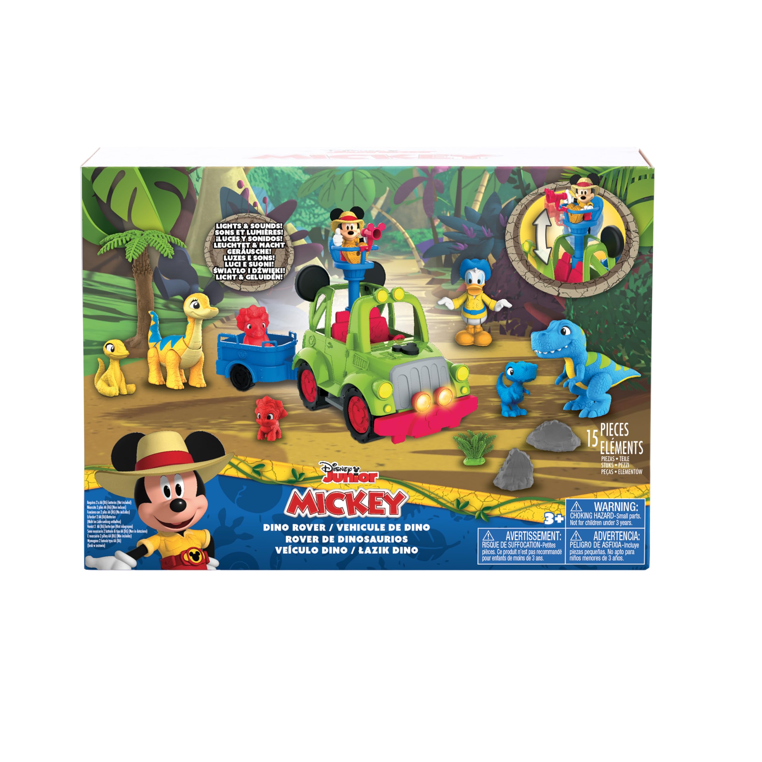 Snapklik.com : MICKEY Disney Junior Mouse Funhouse Dino Safari Rover 16 ...