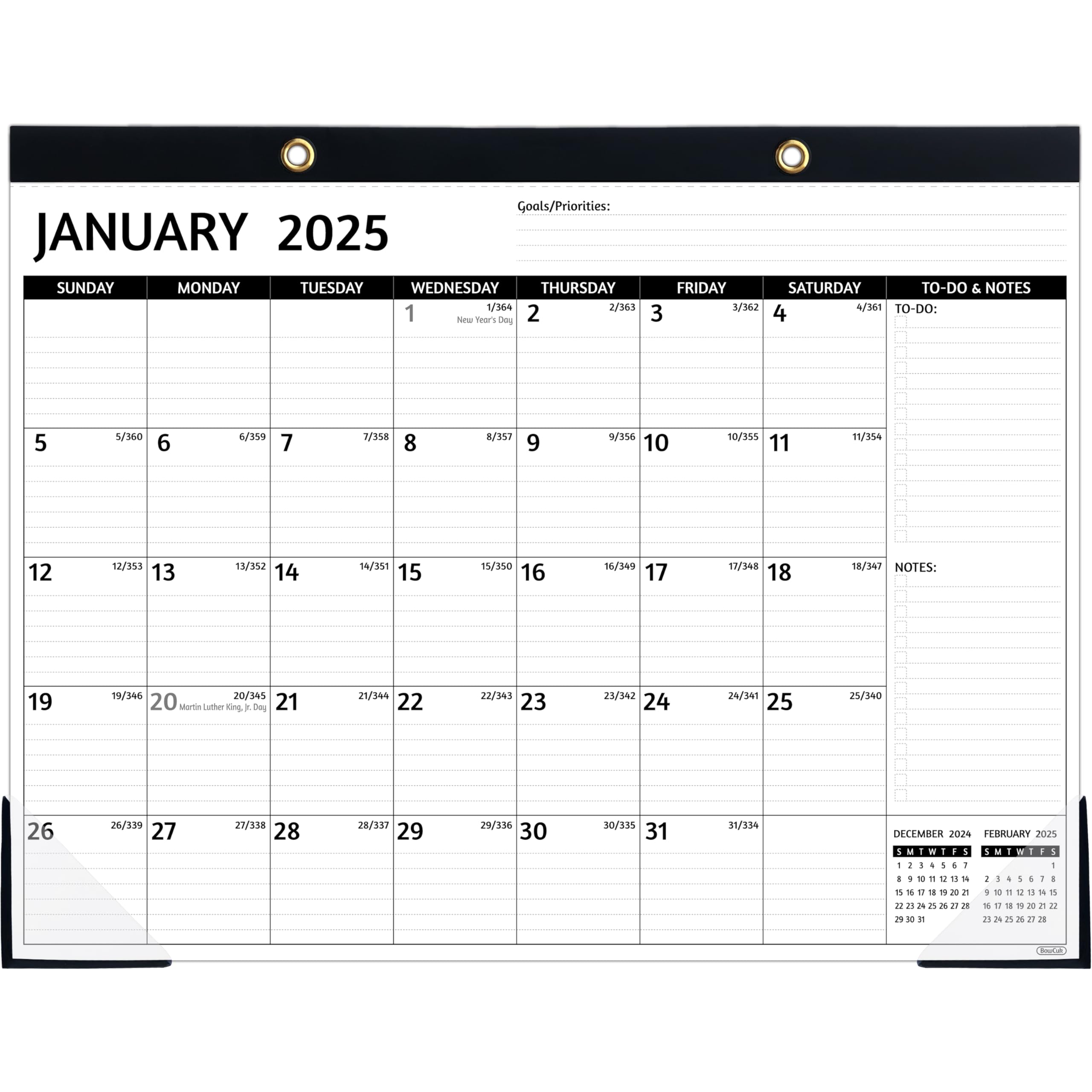 Snapklik.com : Large Desk Calendar 2025 Jan 2025 Dec 2025, 12 Monthly ...