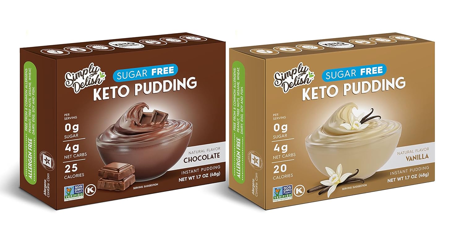 Amazon.com : Simply Delish Natural Pudding and Pie Filling Variety Pack ...