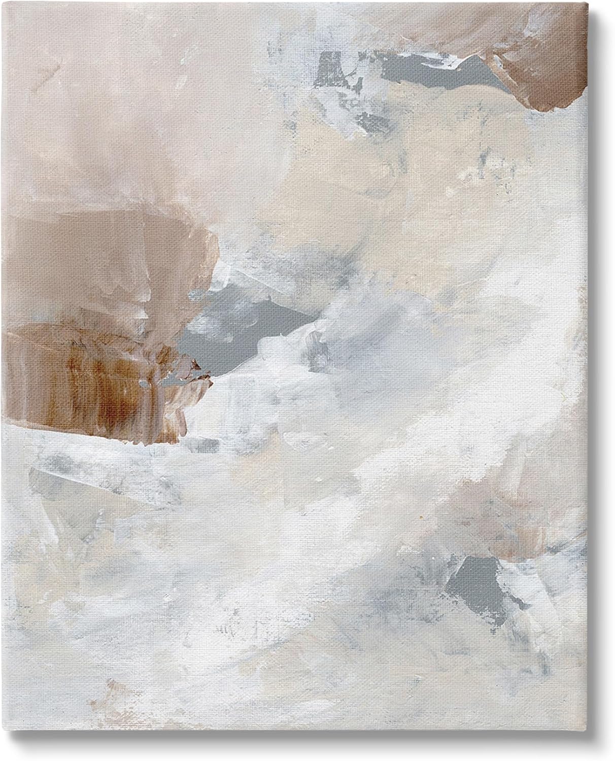 Amazon.com: Stupell Industries Neutral Subtle Painting Canvas Wall Art ...