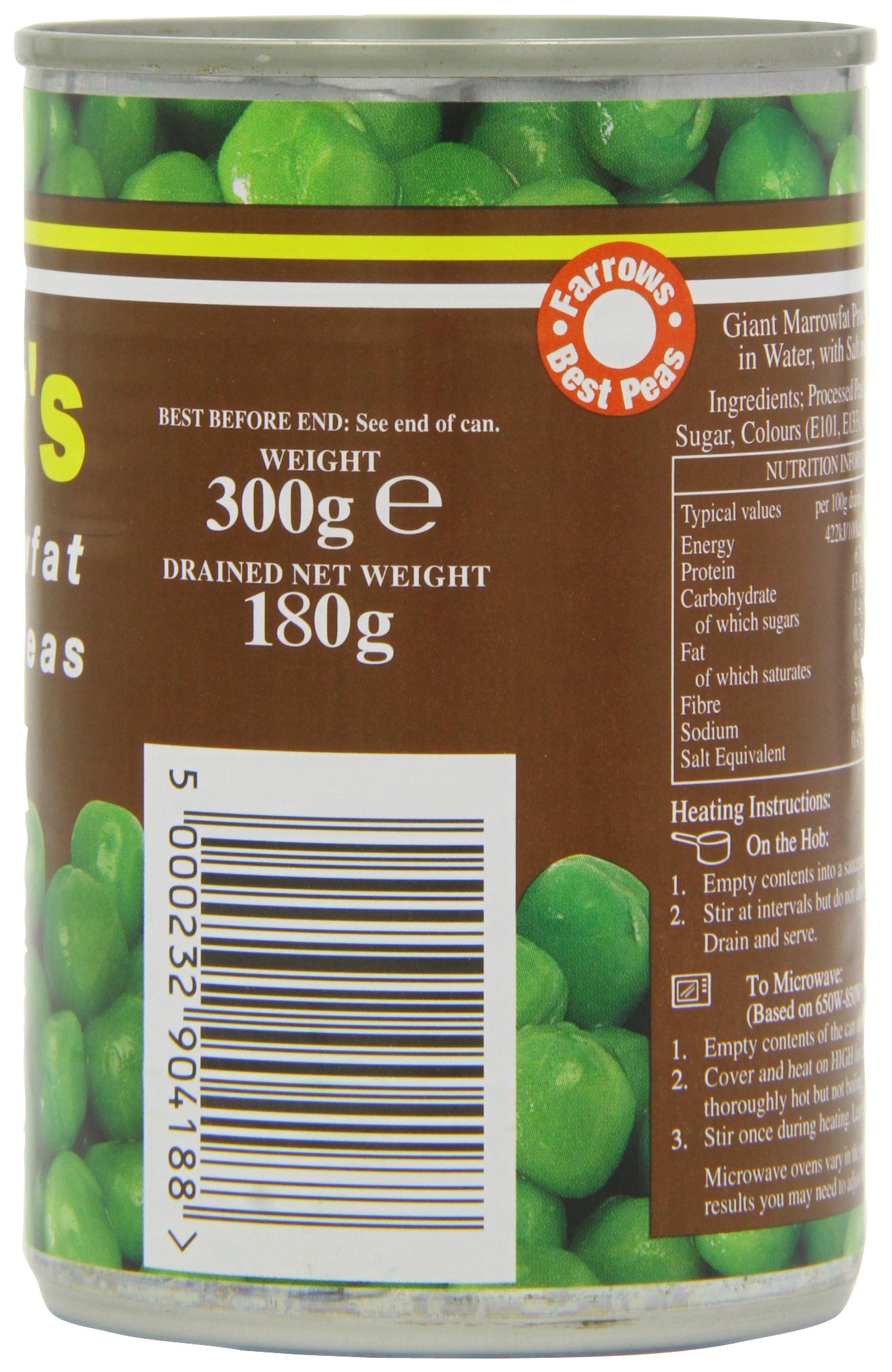 Farrows Giant Marrowfat Processed Peas, 300 g (Pack of 24): Buy Online ...