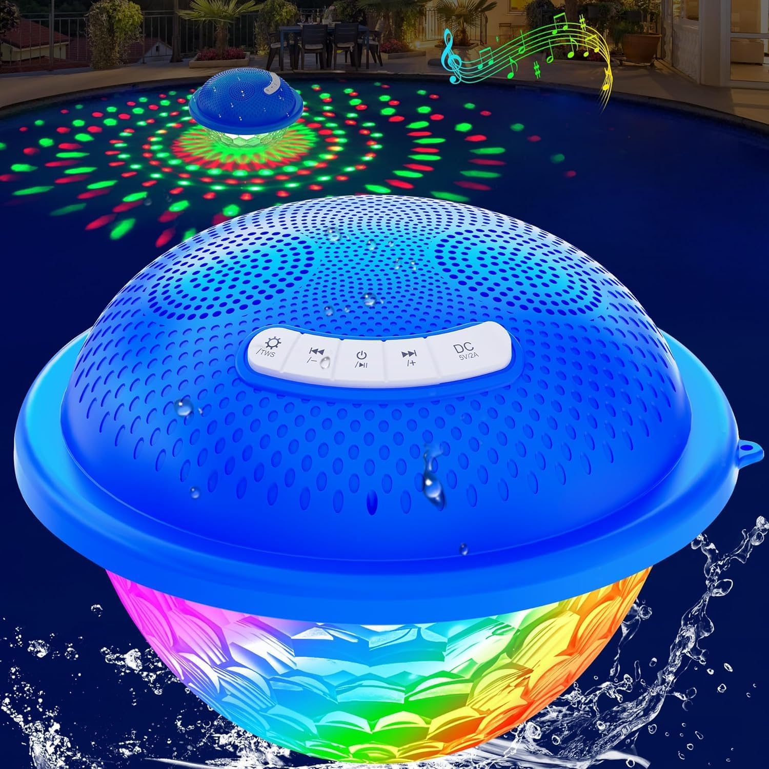 Amazon.com: Ion Party Splash Waterproof Bluetooth-Enabled Speaker with ...