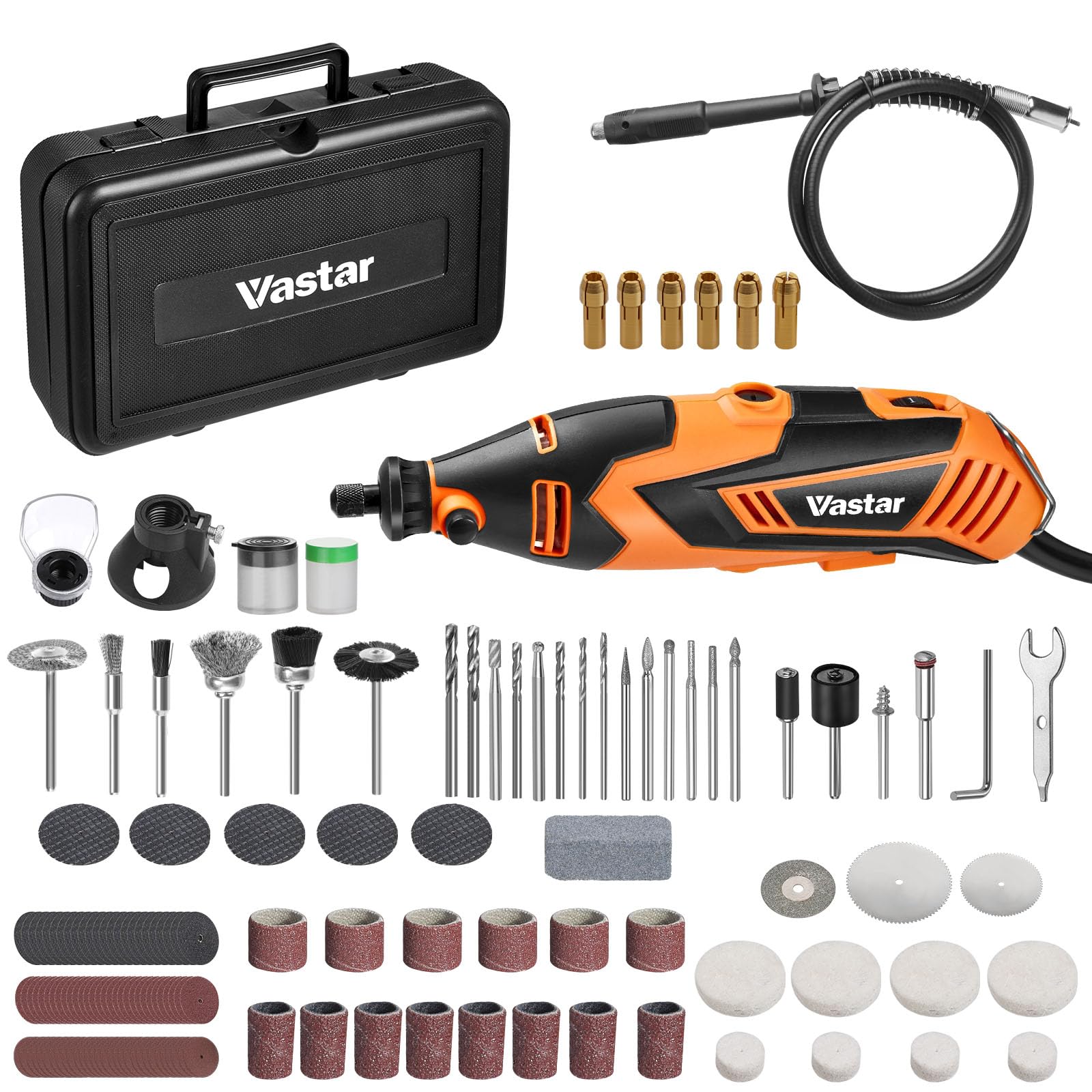 Vastar Kit d'outils rotatifs, outil rotatif haute puissance 180 W avec ...
