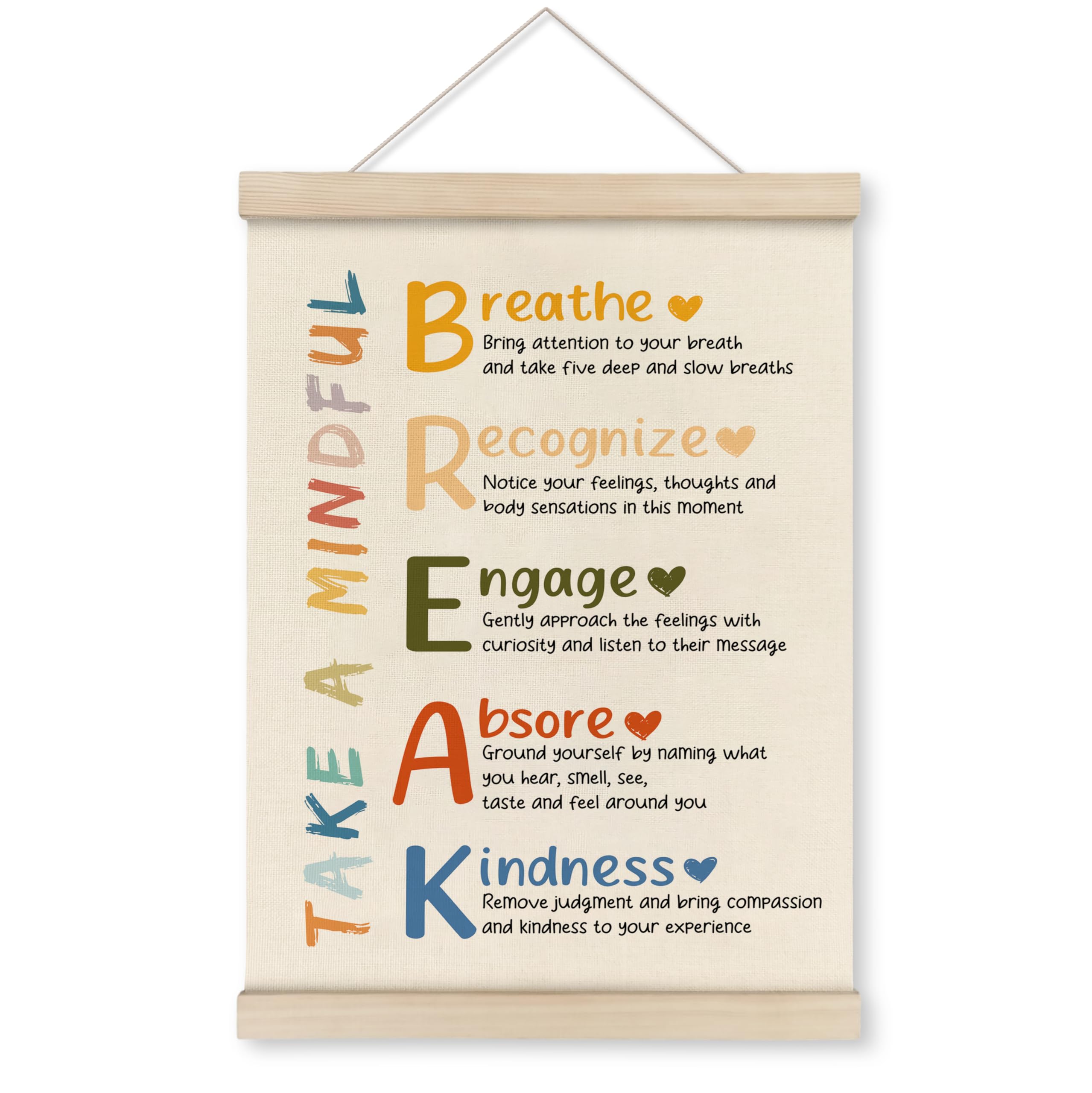 Amazon.com: HRQKO Mental Health Wall Art Poster Hanger Frame, Therapy ...