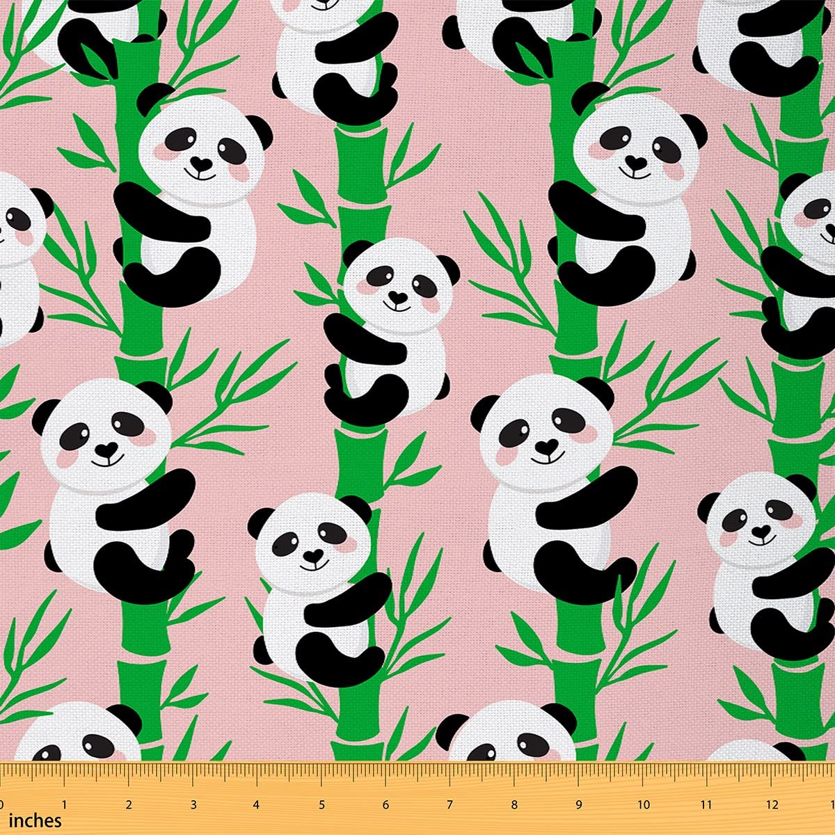 Pink Panda Fabric