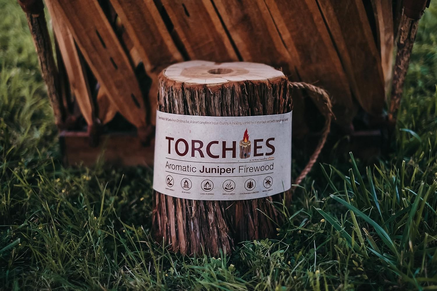 Amazon.com : MacLean's Aromatic Pinion Torchie, Portable Fire Log ...