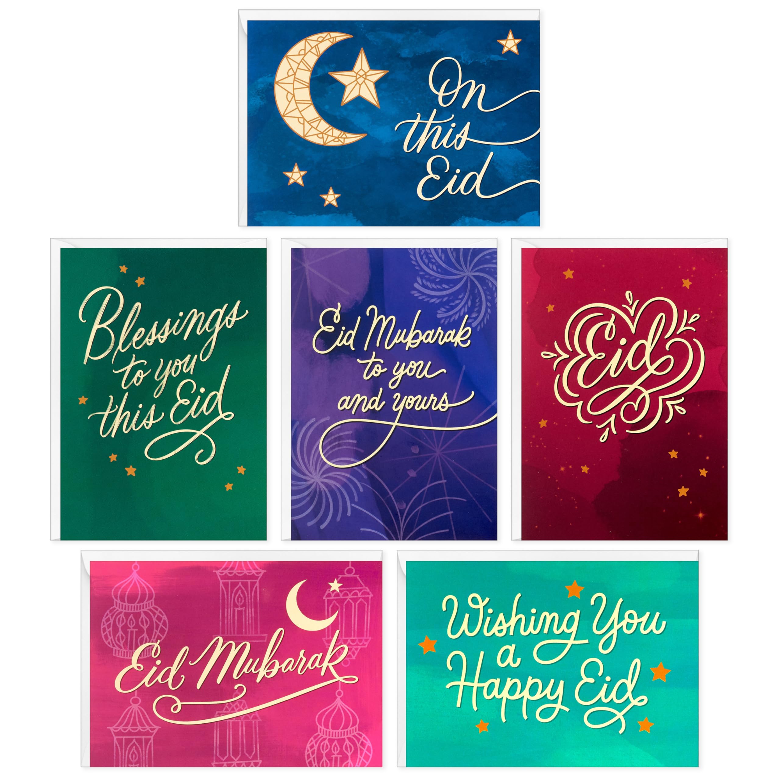 Amazon.com : Hallmark Golden Thread Eid al-Fitr or Eid Al-Adha Cards ...