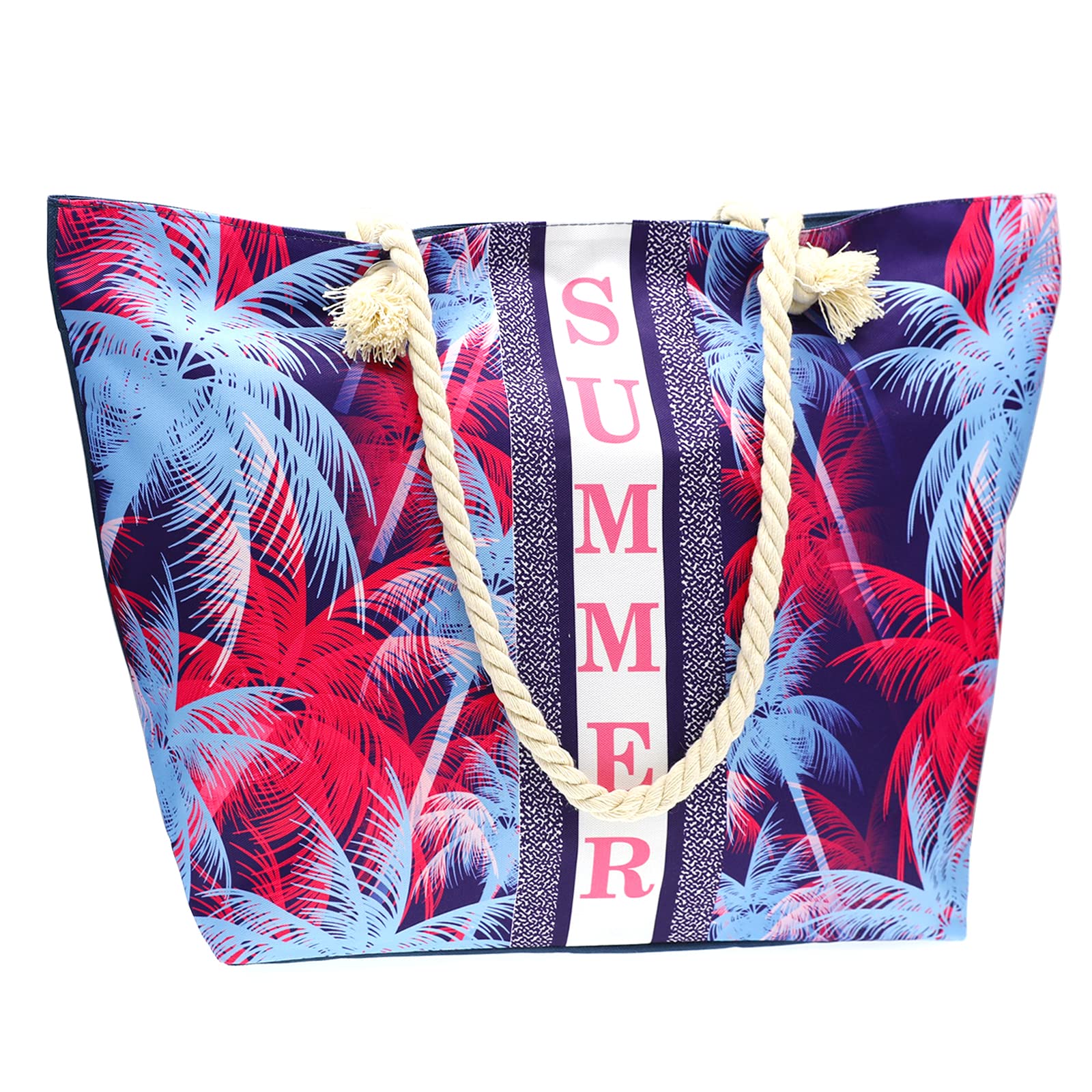 We We Large Beach bags for Women Canvas Straw Beach Bag Totes ...