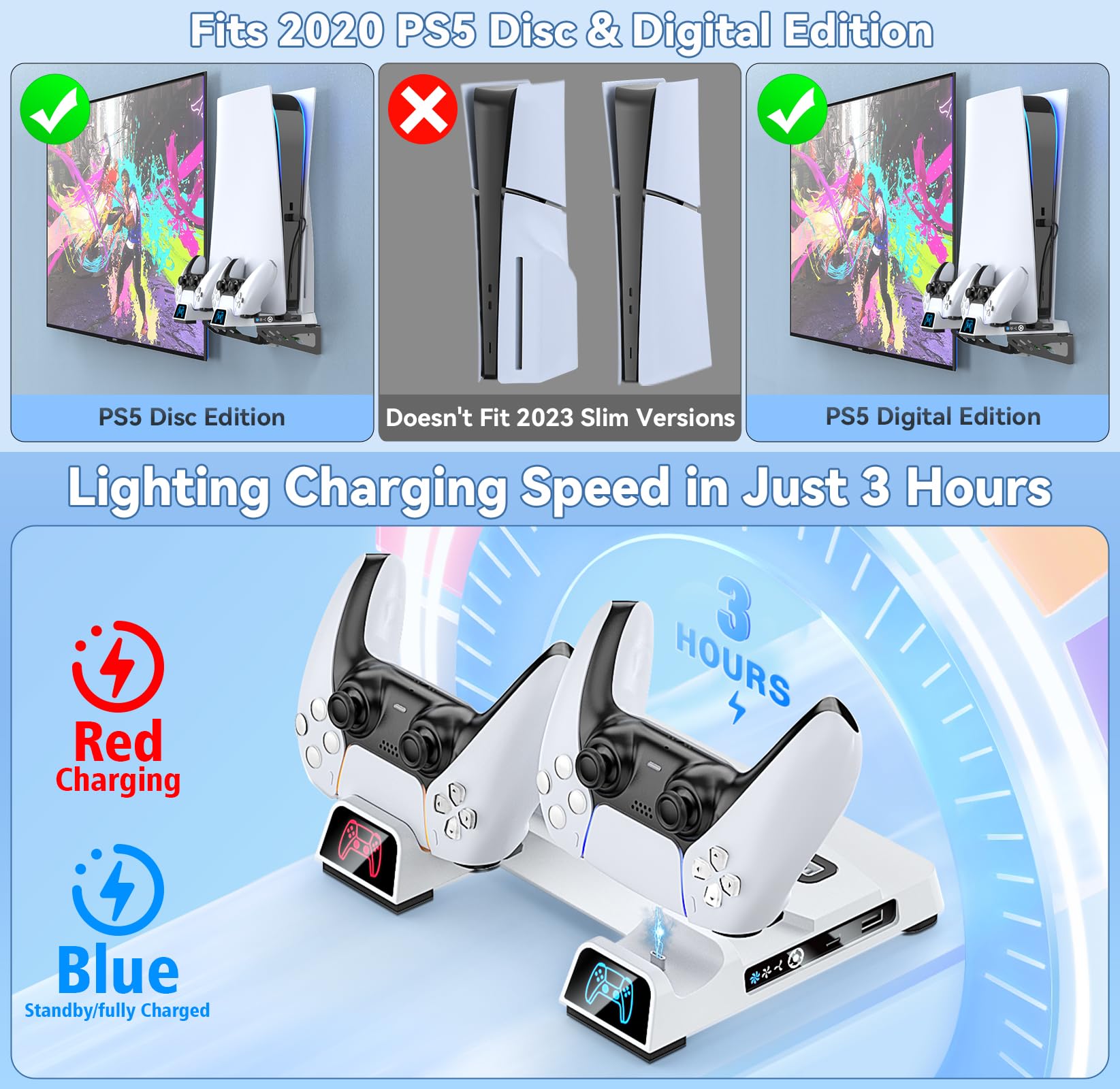 Snapklik.com : PS5 Slim Wall Mount Kit