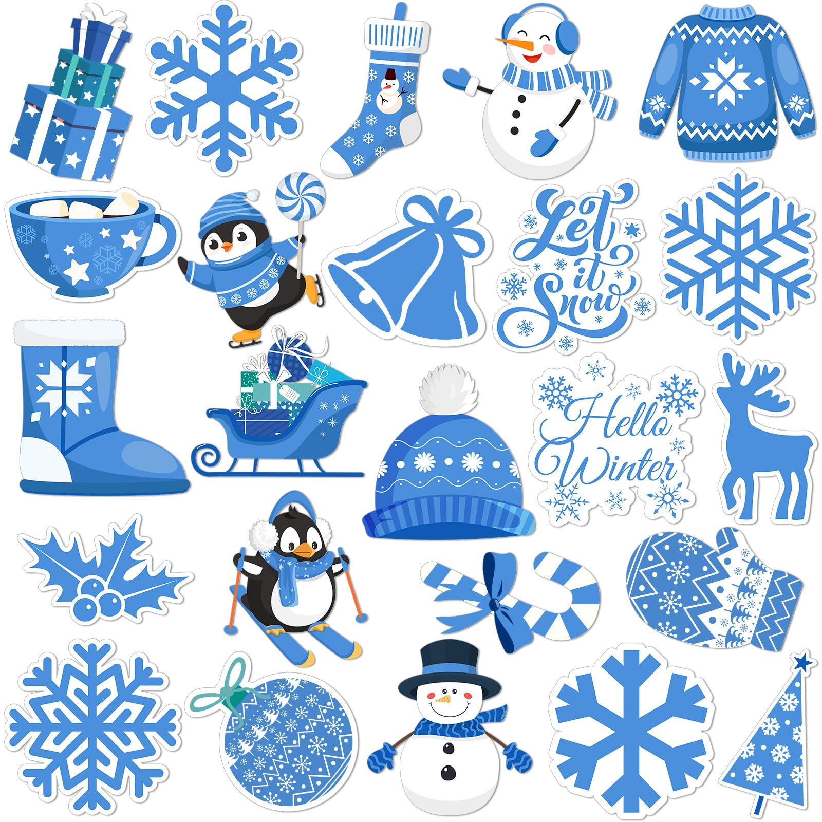 Snapklik.com : Nezyo 200 Pcs Winter Bulletin Board Decorations ...