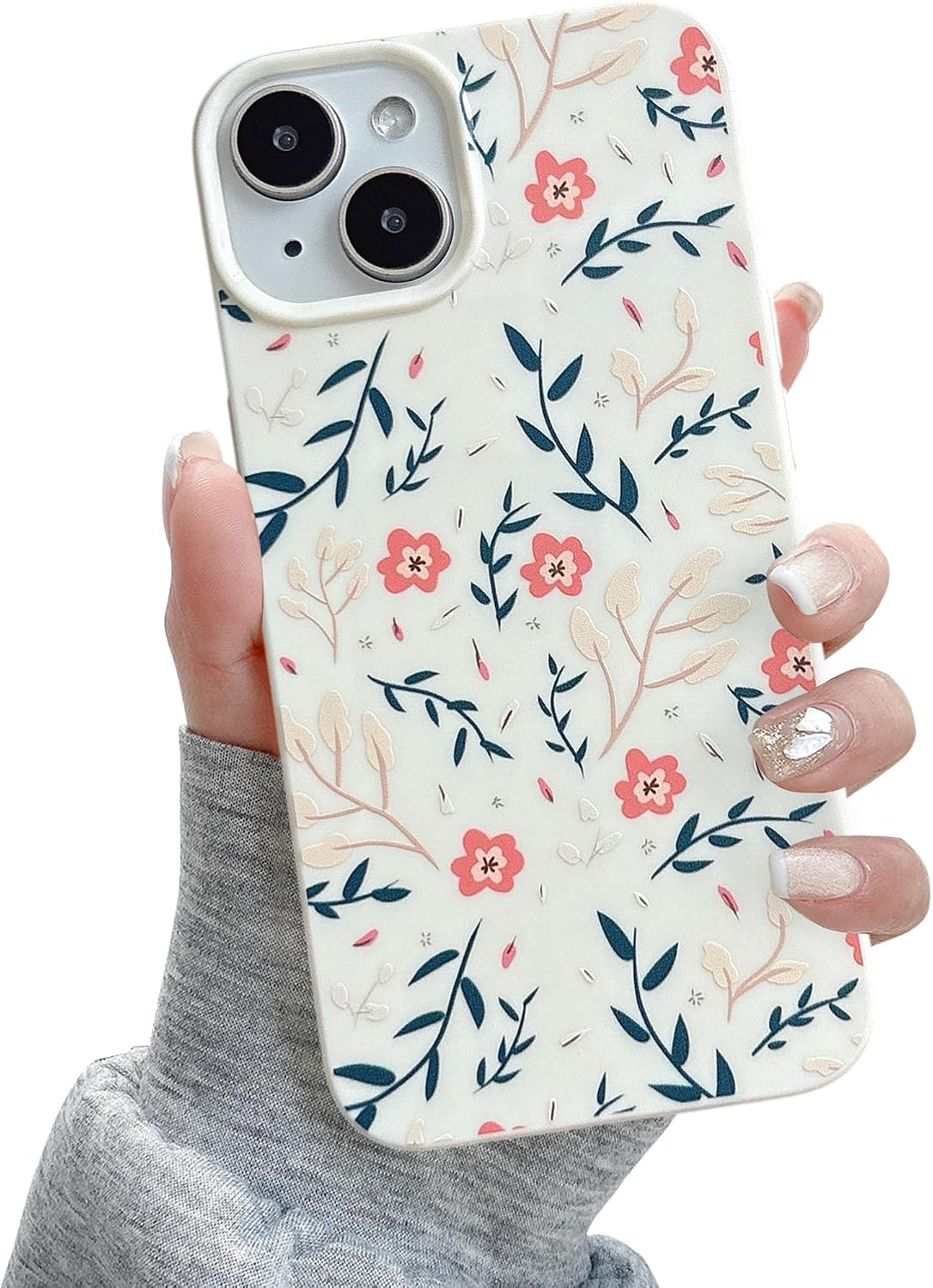 Amazon.com: QLTYPRI for iPhone 14 Case, Cute Pink Floral Flower Pattern ...