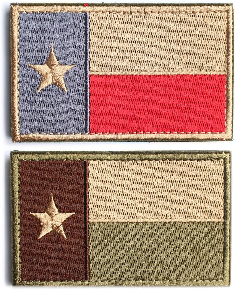 Amazon.com: Bundle 2 Pieces - Tactical American US Texas Lonely Star ...