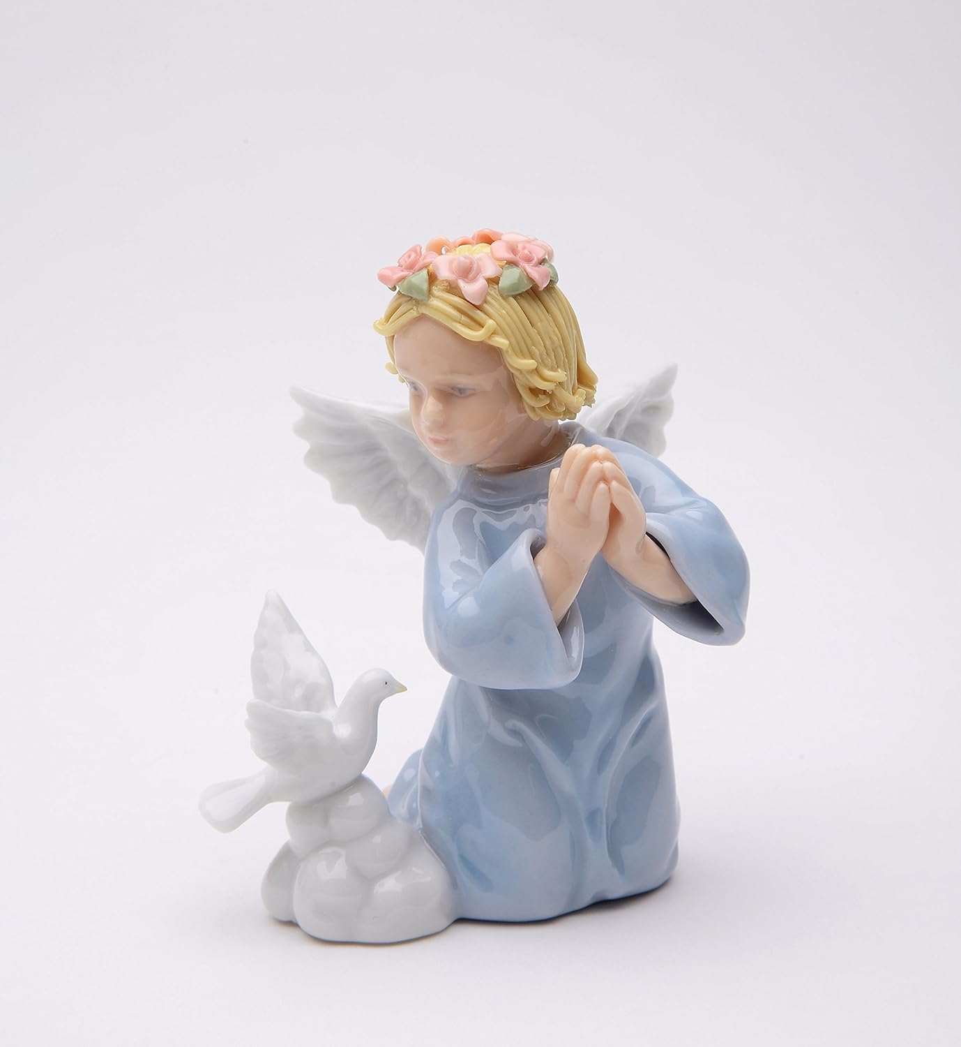 Amazon.com: Cosmos Gifts 10007 Angel with Dove Figurine, 3-1/2-Inch ...