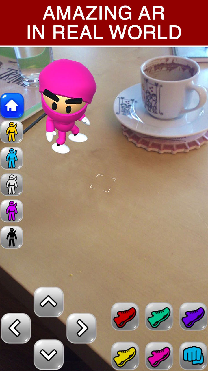 AR Ninja Kid vs Zombies Game of Augmented Reality - Interact with real ...