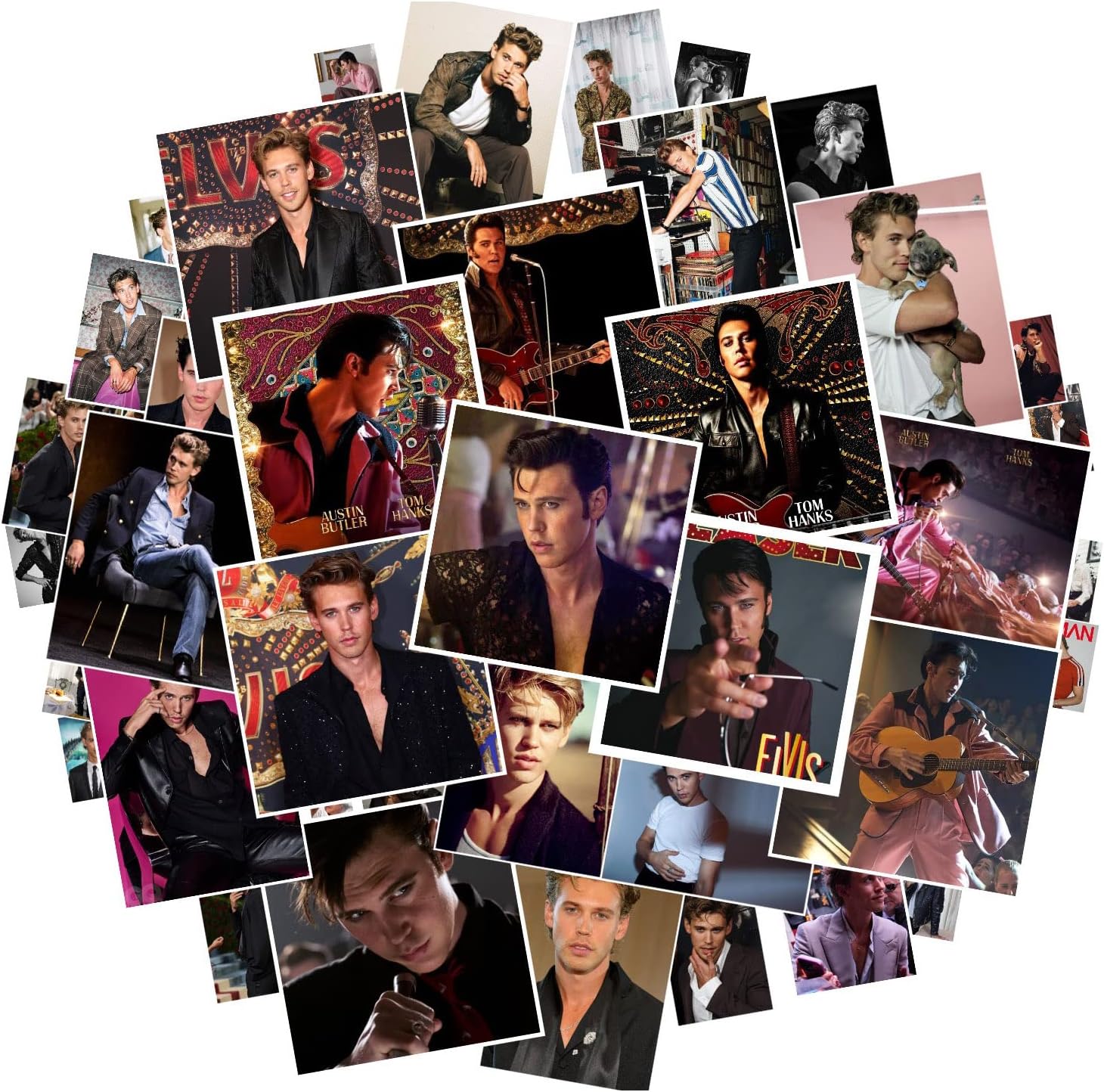 Amazon.com: 50PCS Austin Actor Stickers Party Supplies Waterproof ...