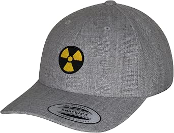 JPAK Radioactive Sign Outdoor Hat Curved Bill Cap Nuclear Heather Grey ...