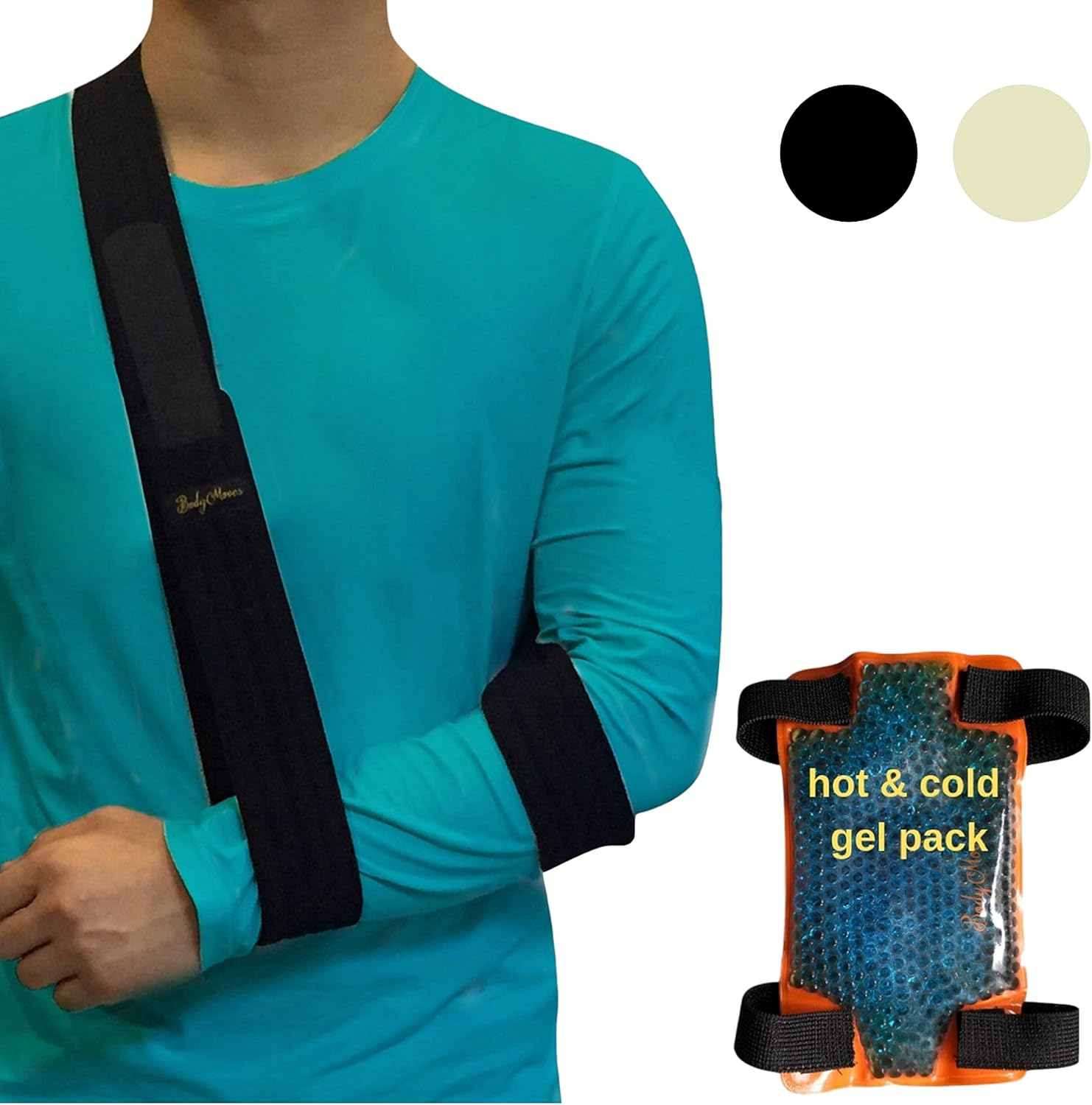 Amazon.com: BodyMoves Arm Sling PLUS Hot and Cold Hand Ice Pack for ...