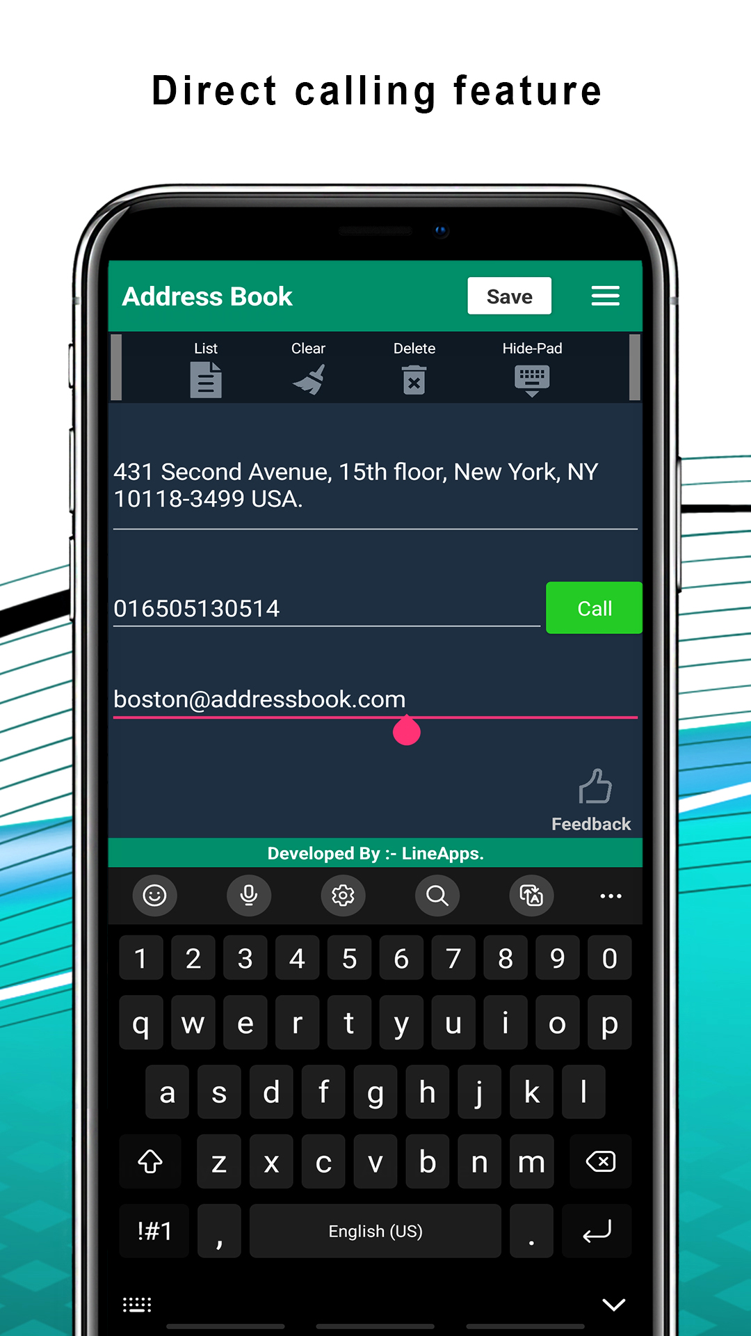 Address Book - App on Amazon Appstore