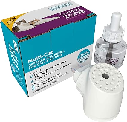 Amazon.com : Comfort Zone Basic Calming Diffuser Kit for Cat Calming ...