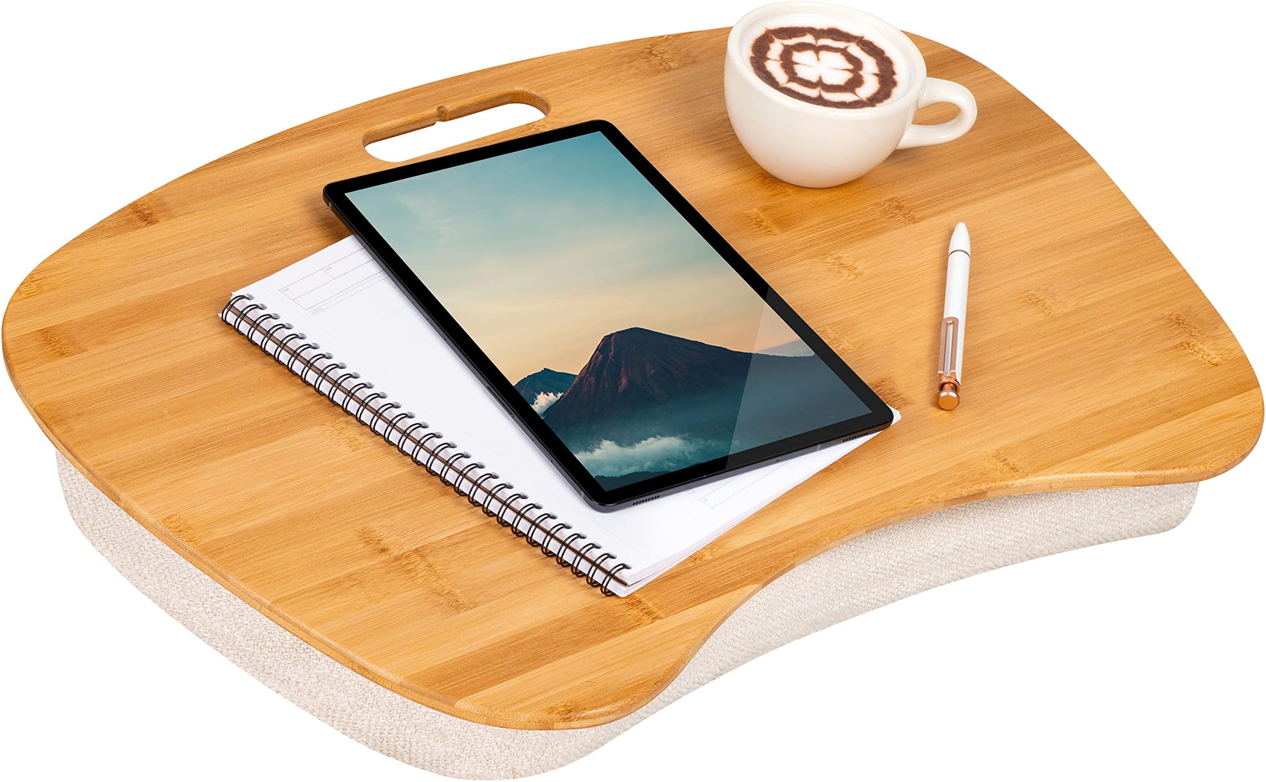Amazon.com: LapGear Bamboo Lap Desk - Natural Bamboo - Fits up to 17.3 ...
