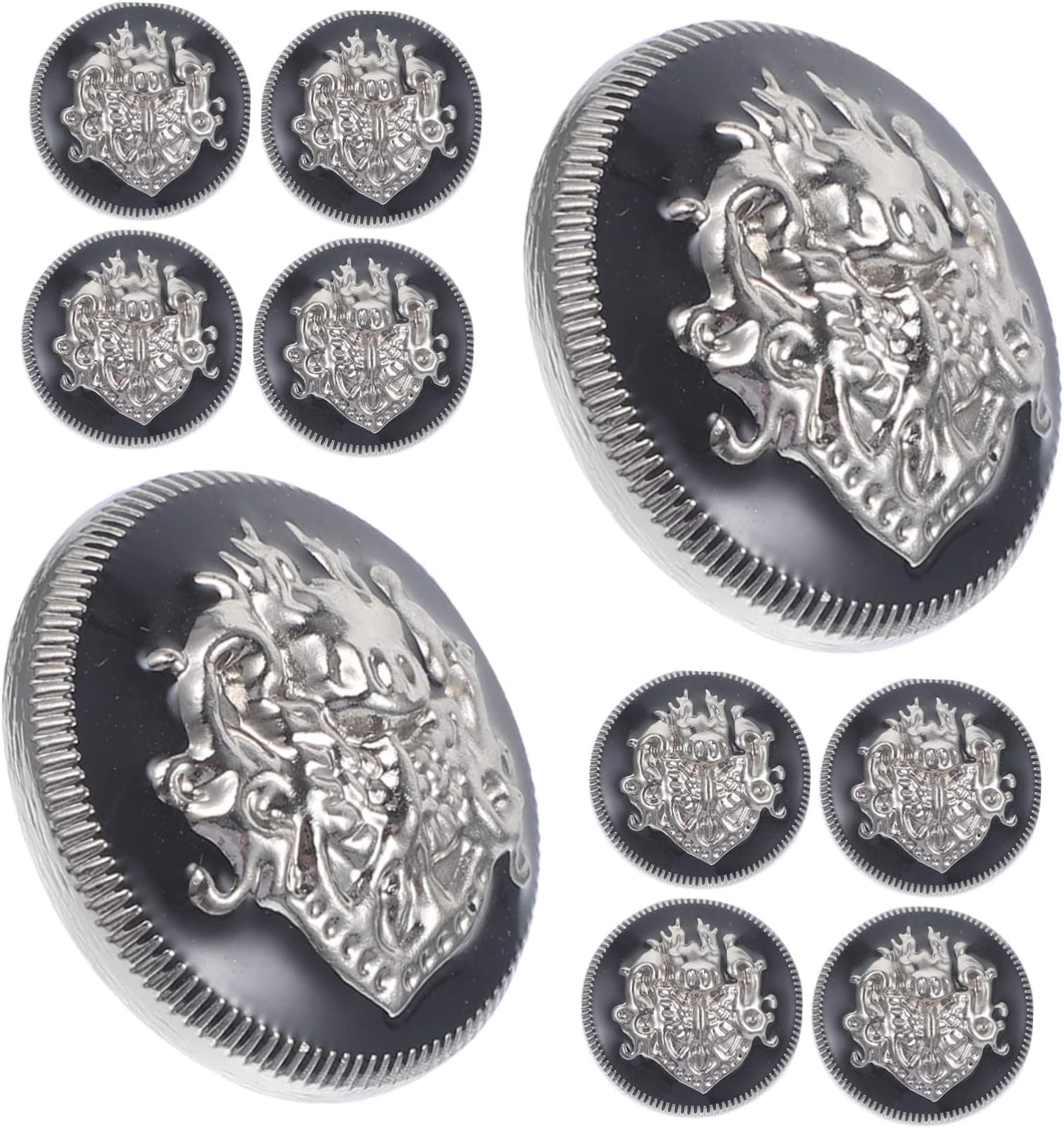 Amazon.com: Anneome 10Pcs Vintage Metal Buttons for Clothing Decorative ...